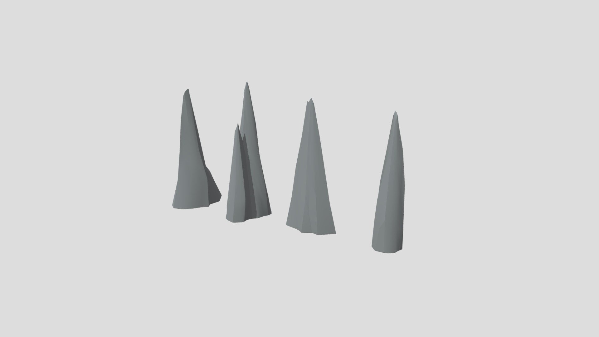 Spiky Rocks - 3D model by nbiglin [51a3dac] - Sketchfab