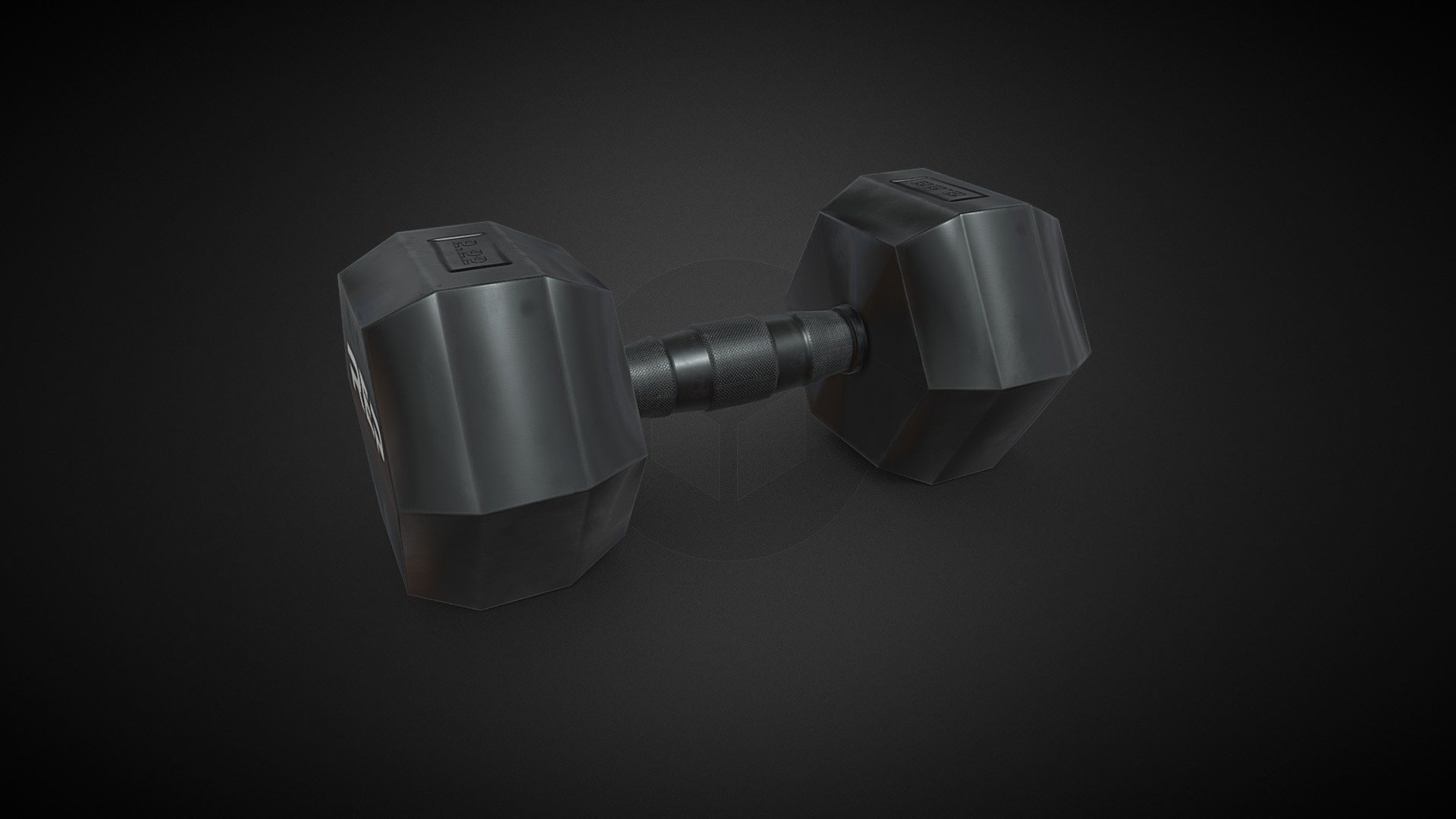 Rubber Grip Hex Dumbbells - Buy Royalty Free 3D model by Toss90 ...