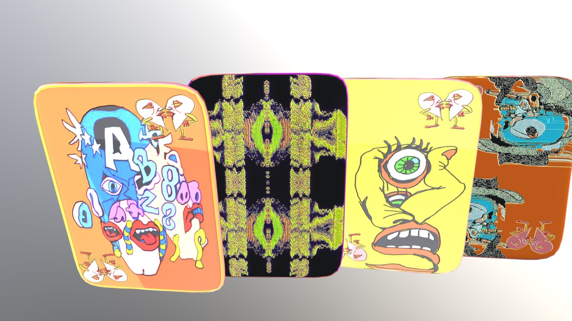 Card Faces - Download Free 3D model by daxnorman [51a730c] - Sketchfab