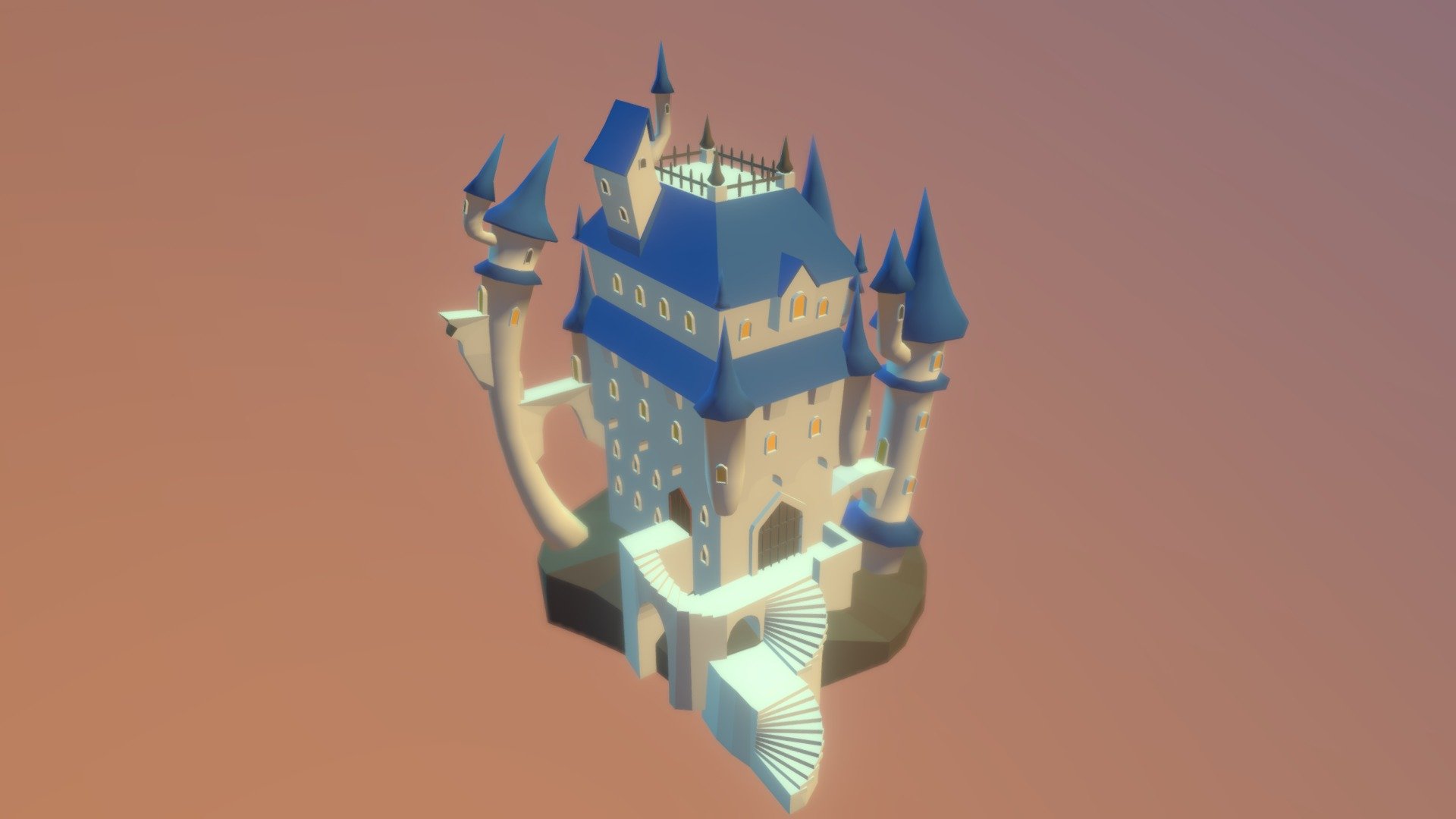 Stylized castle - Download Free 3D model by RimasBe [51a830a] - Sketchfab
