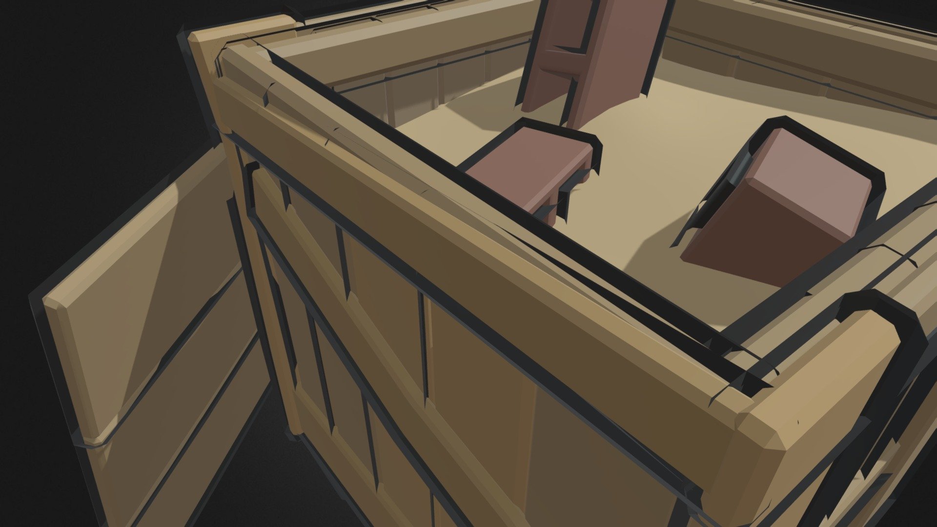 Wooden Box - Download Free 3D model by Matterhorn (@keesihka) [51a88b2 ...