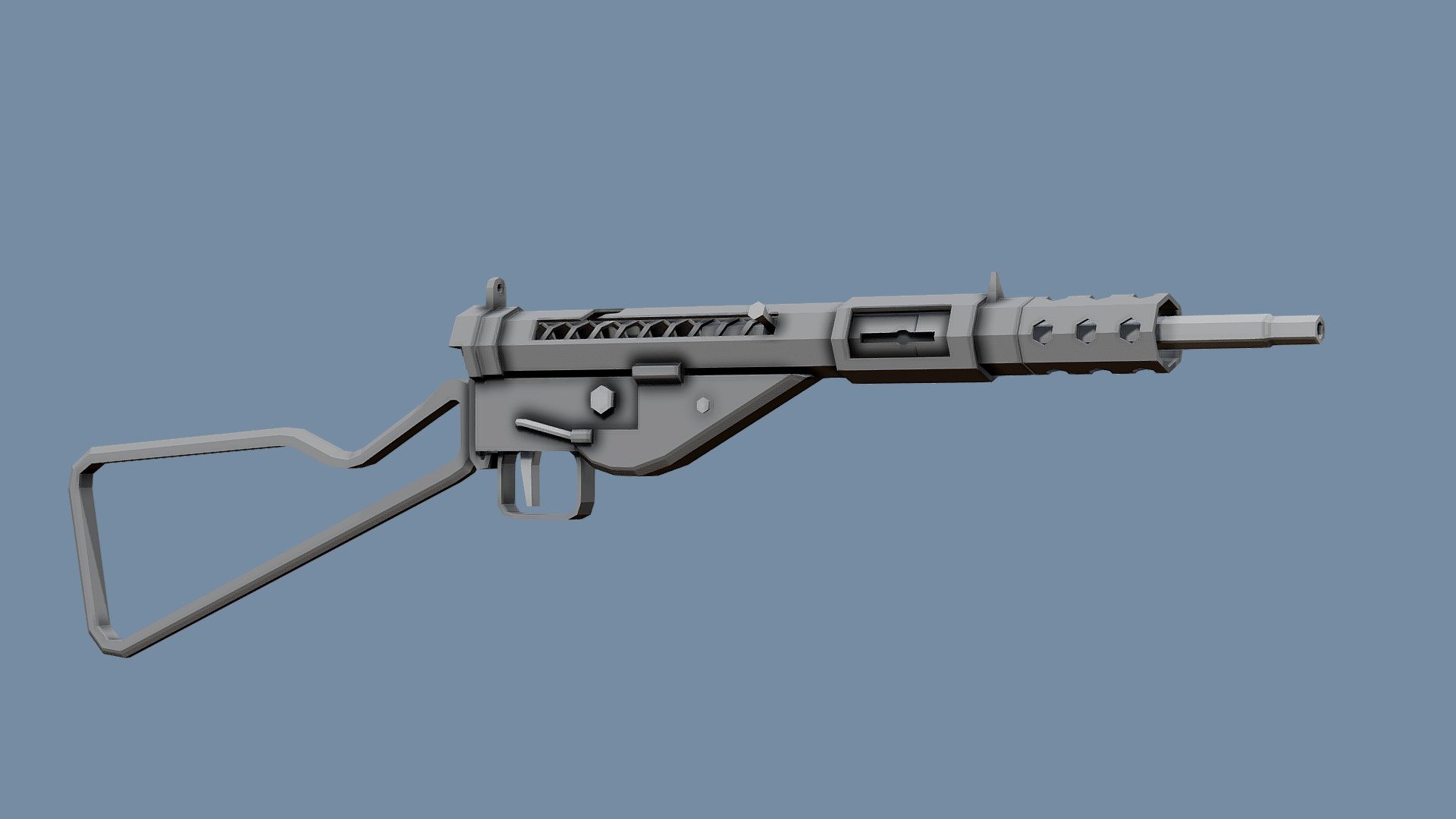 Low-Poly Sten Gun - Download Free 3D model by TastyTony [51a9f6b ...