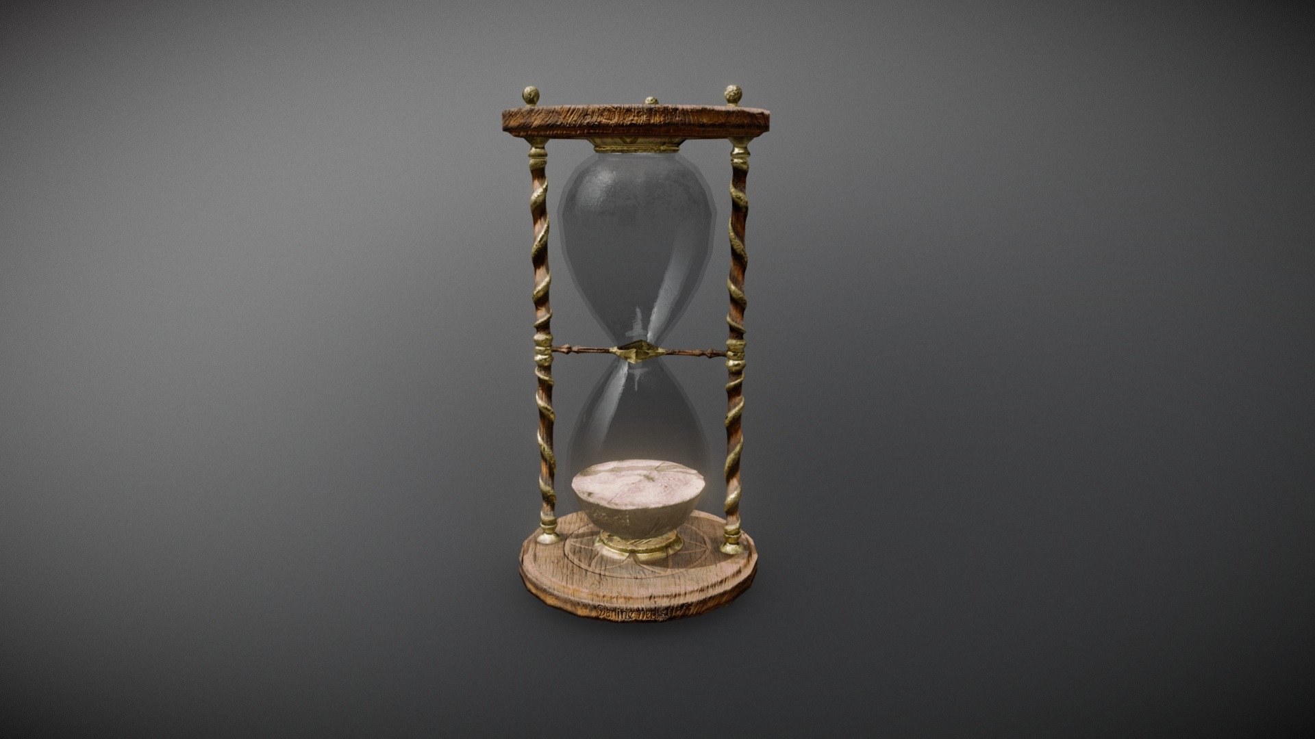 Medieval hourglass - 3D model by DarlineHe (@DarlineH) [51acff3 ...
