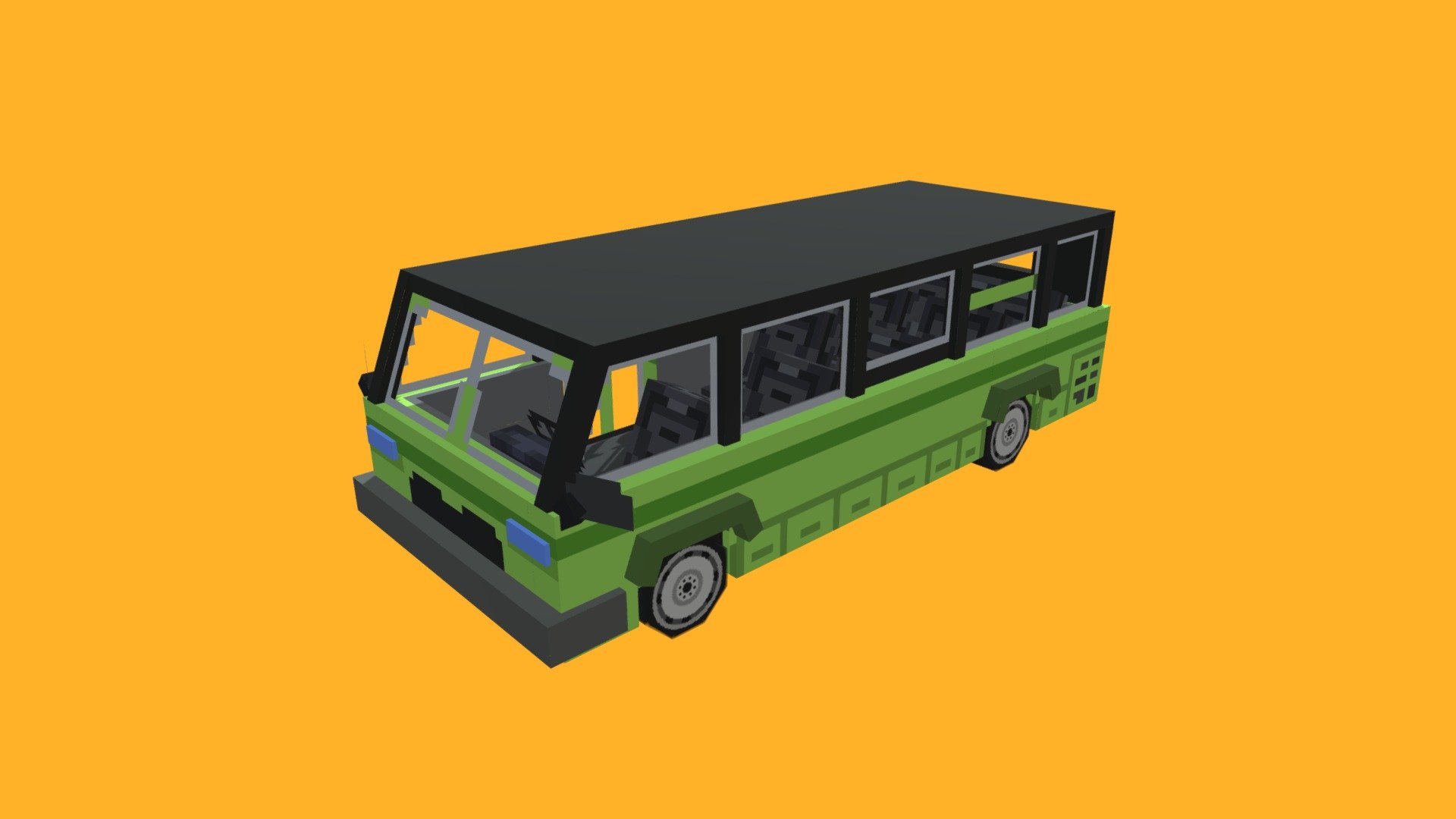 PixelMine | Bus - 3D model by PixelMine [51ad590] - Sketchfab