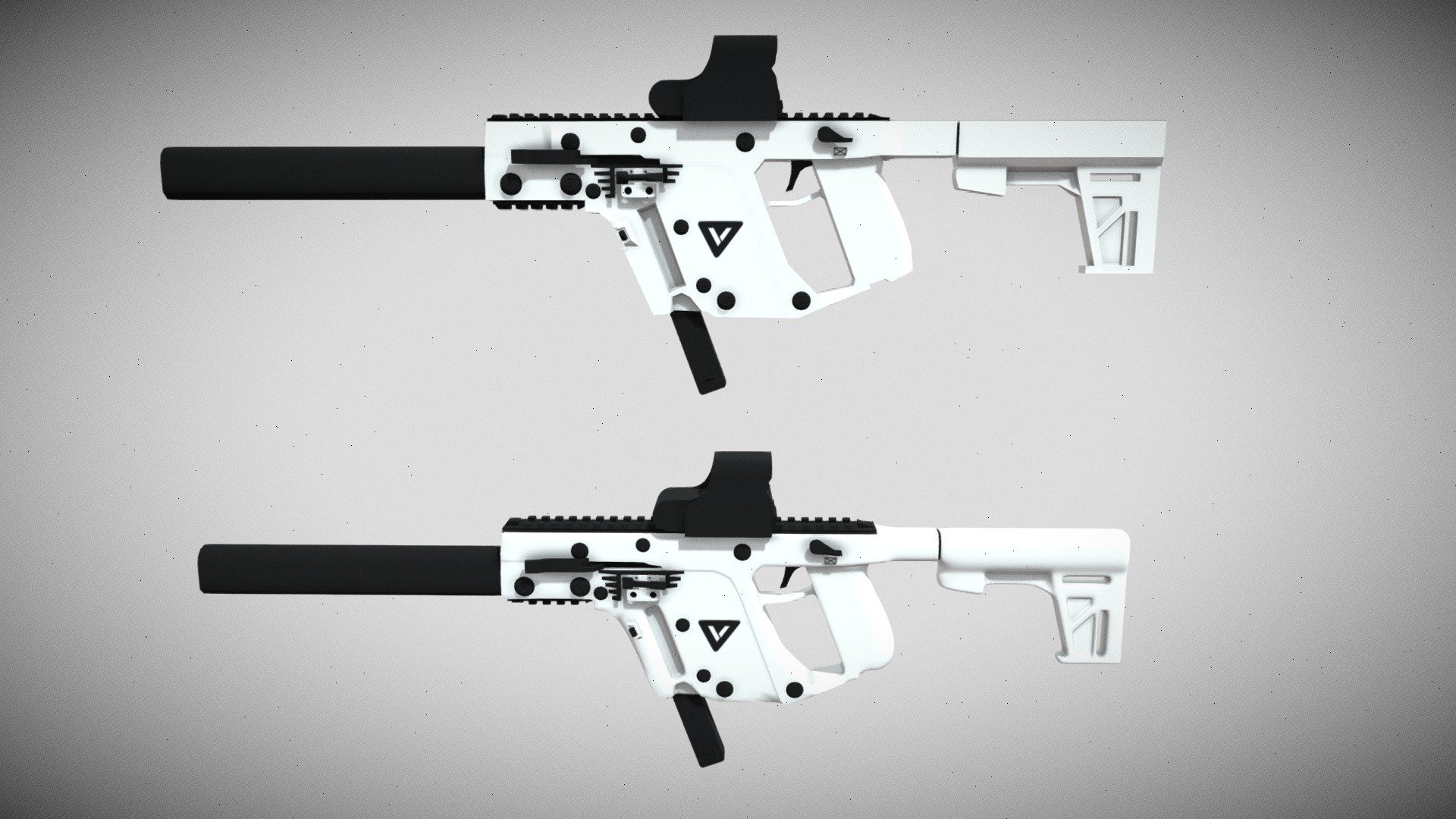 Kriss Vector (Low/High-Poly version) - Download Free 3D model by ...