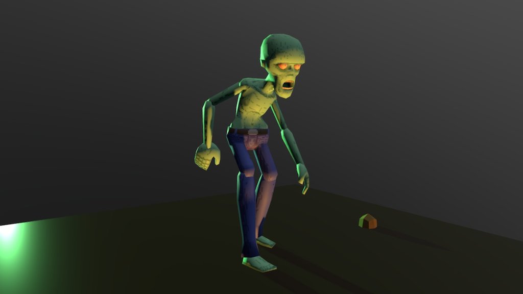 Pixel Zombie - Walk - 3D model by liendre [51afef8] - Sketchfab