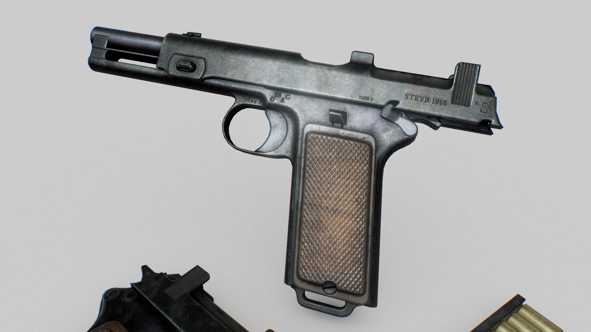 Steyr Hahn M1911 - 3D model by CHooverShrimp [51b14c2] - Sketchfab