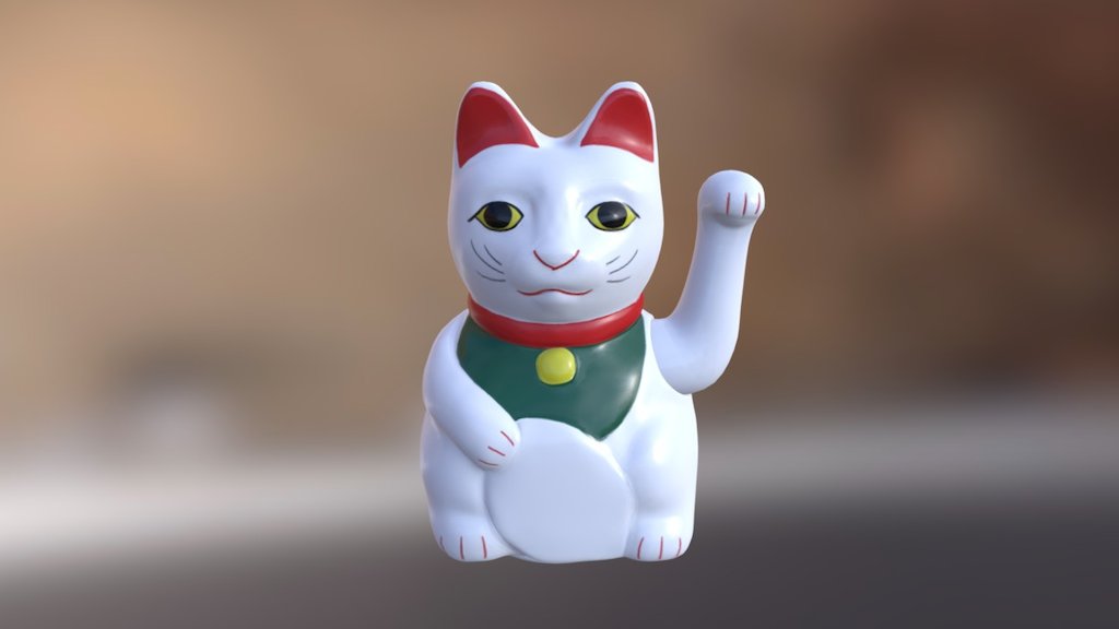 Maneki Neko - 3D model by eliasbrinkman [51b53e2] - Sketchfab