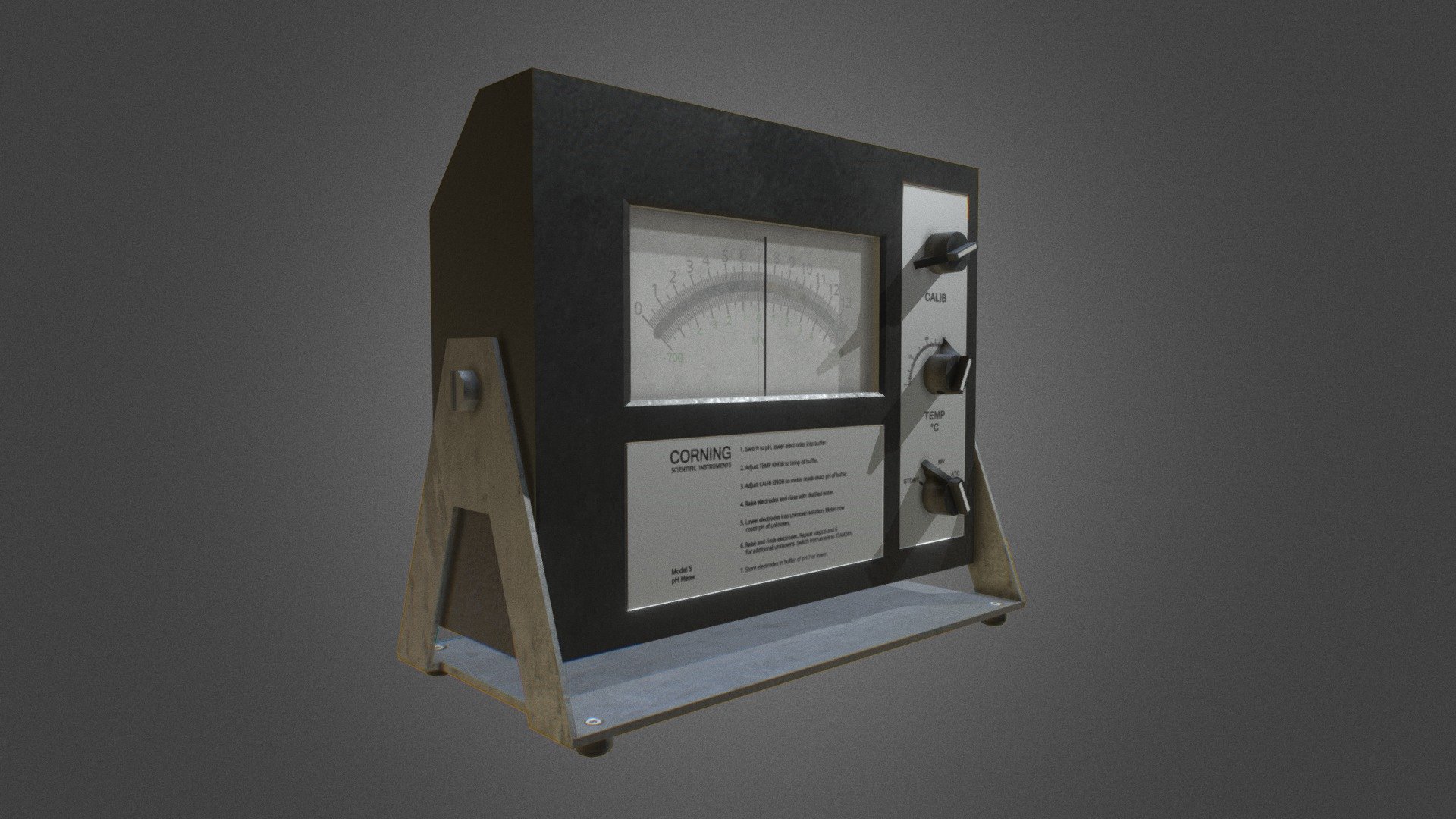 pH-meter - 3D model by yobaked [51b9efe] - Sketchfab