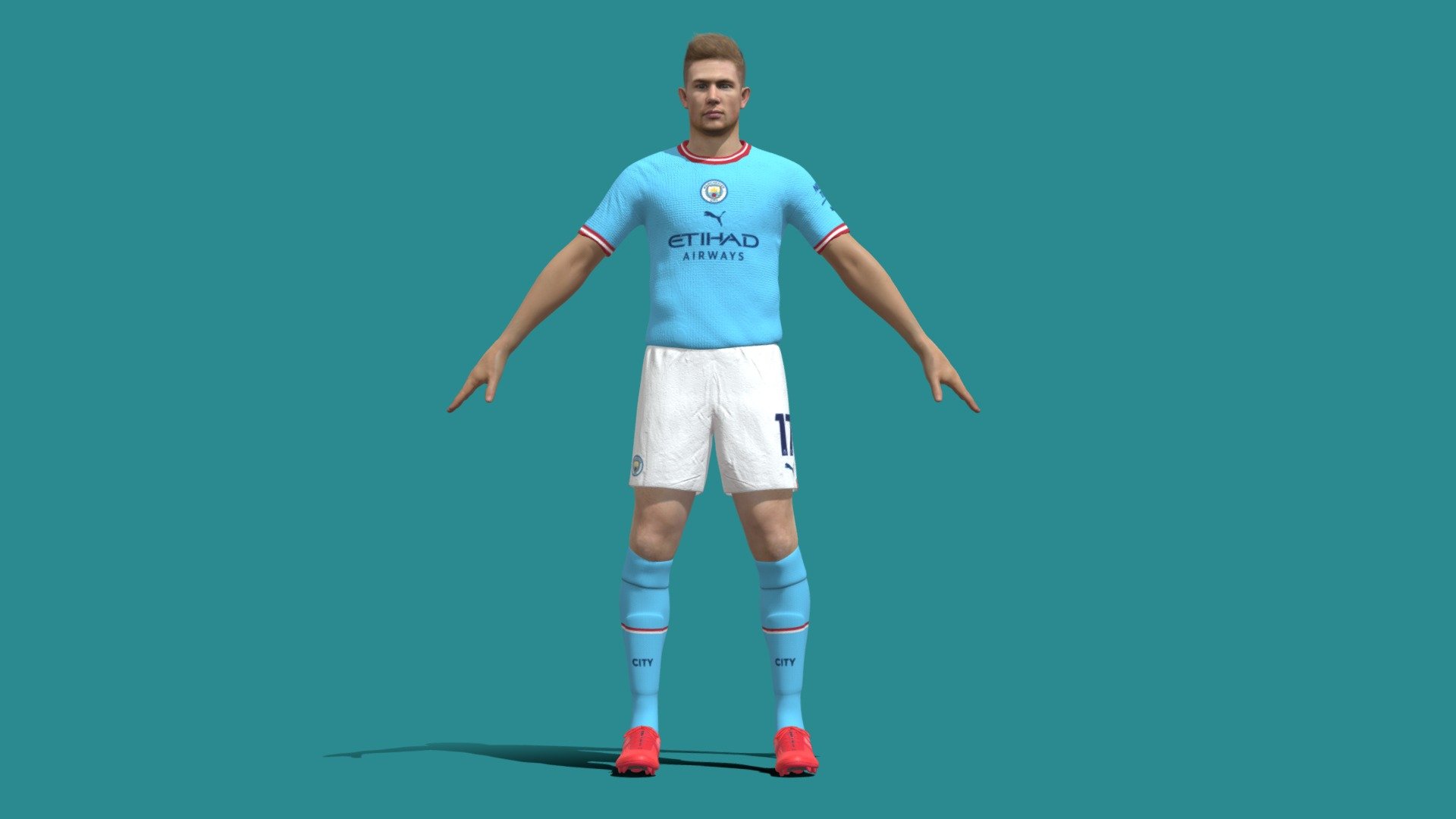 3D Rigged Kevin De Bruyne - 3D model by 3dpassion.net (@3dpassion) [51ba459] - Sketchfab
