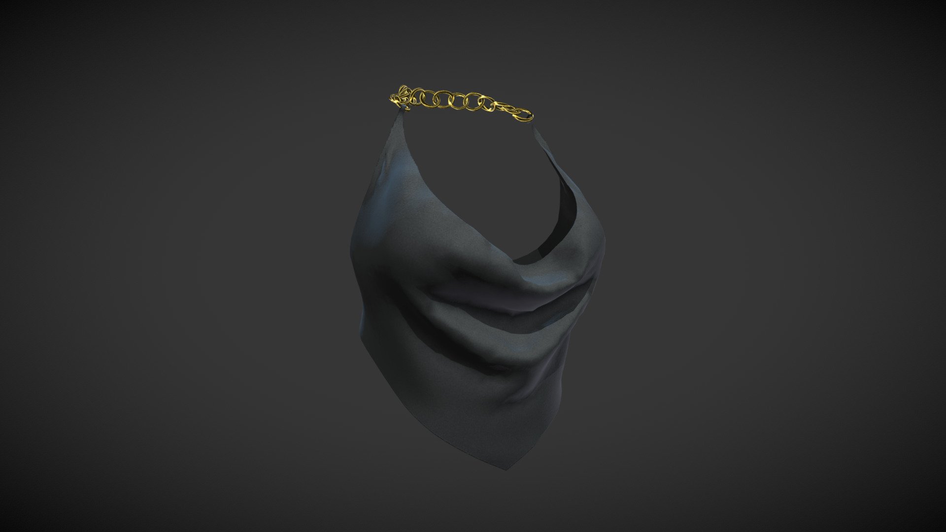 Chains Halter Neck Crop Top - Buy Royalty Free 3D model by 3dia ...