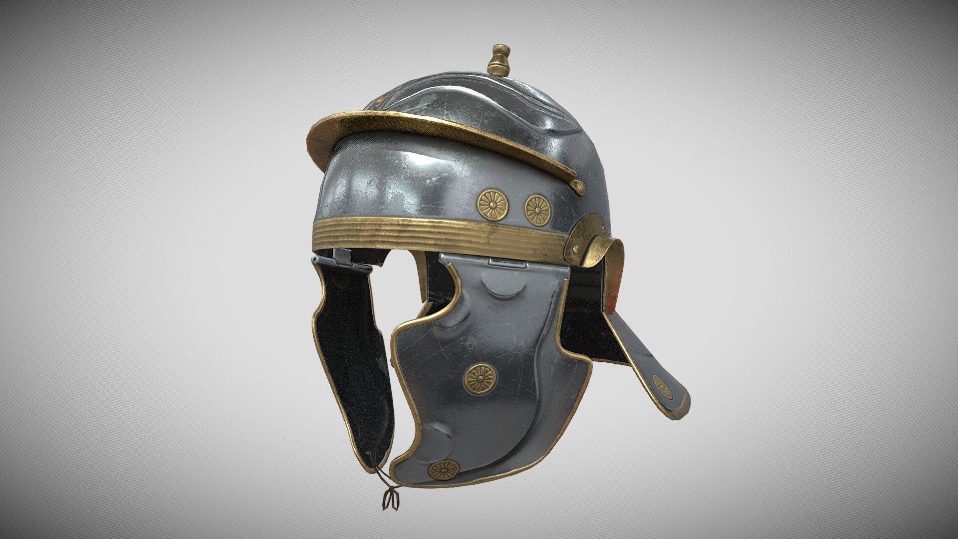 Roman Gallic J Brigetio Helmet - 3D model by Garrettich [51bb824 ...