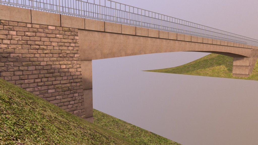 Pedestrian Bridge - 3D model by Jay Stew (@byrdy77) [51bcdf8] - Sketchfab