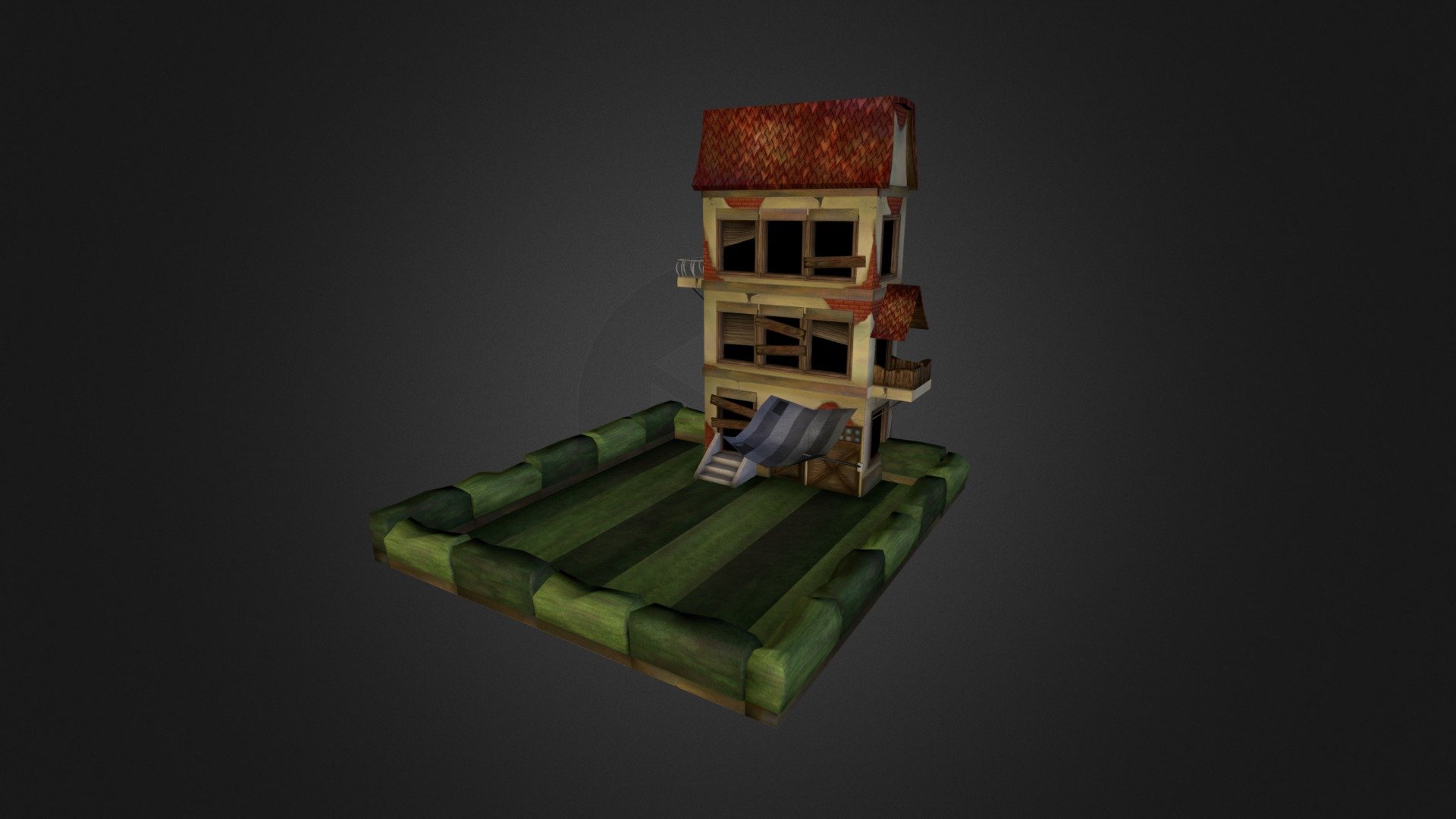 Maison_Plante - 3D model by tardi_sortan [51bf5e3] - Sketchfab