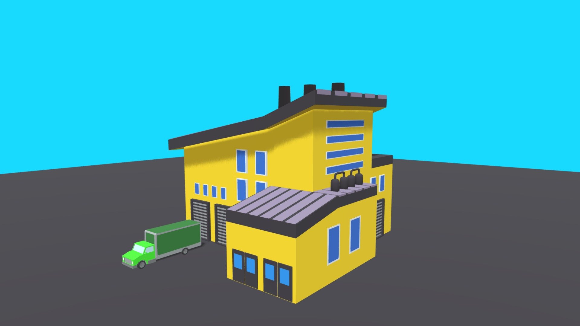 Isometric Factory - Buy Royalty Free 3D model by walkermd [51c0266 ...