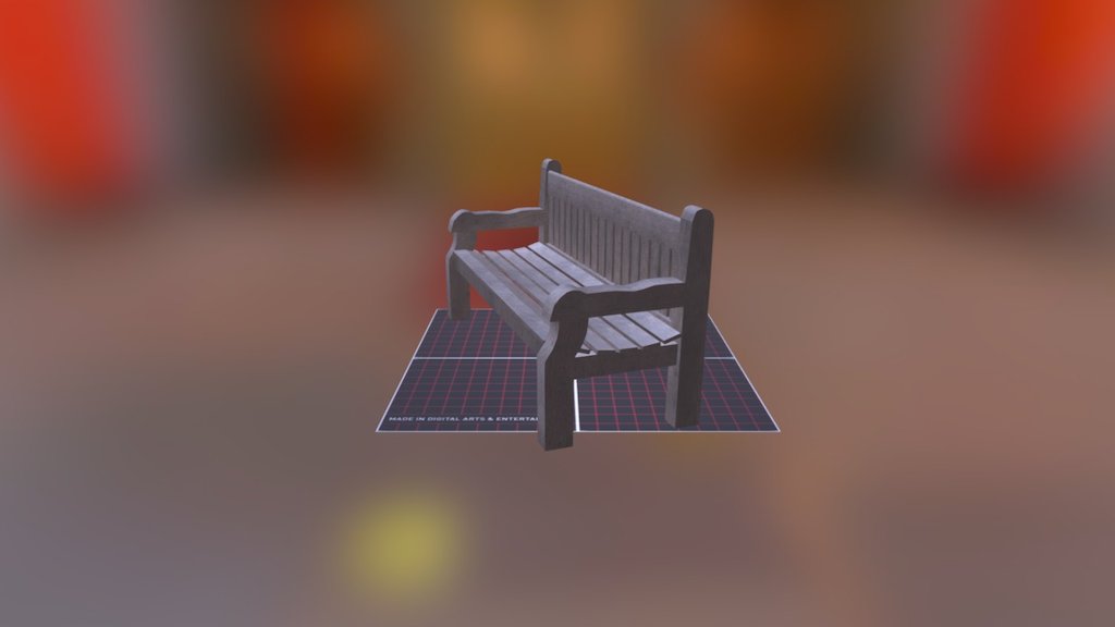 Low poly bench - 3D model by olimaz [51c0744] - Sketchfab