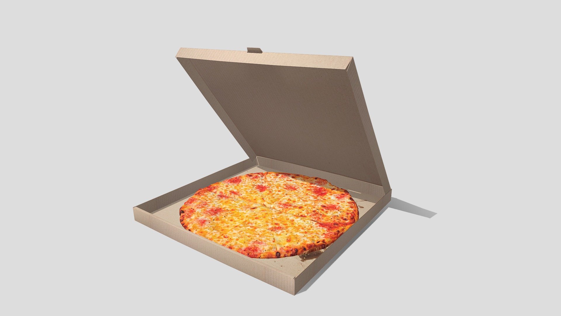 Pizza with Cardboard Box - Buy Royalty Free 3D model by Gov3dstudio ...