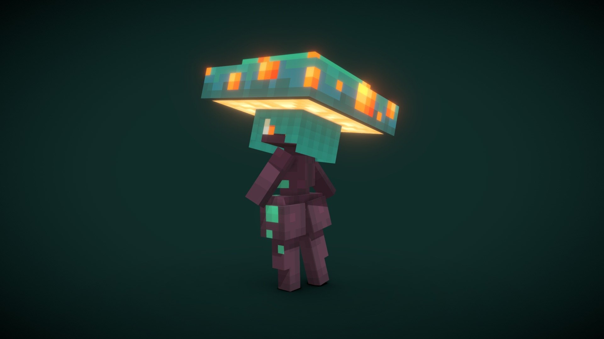 Warped Mushroom Girl - 3D model by Irritator_Fan [51c39f2] - Sketchfab