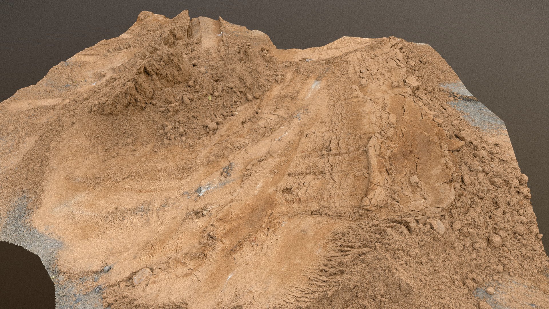 Construction site sand track - Buy Royalty Free 3D model by ...
