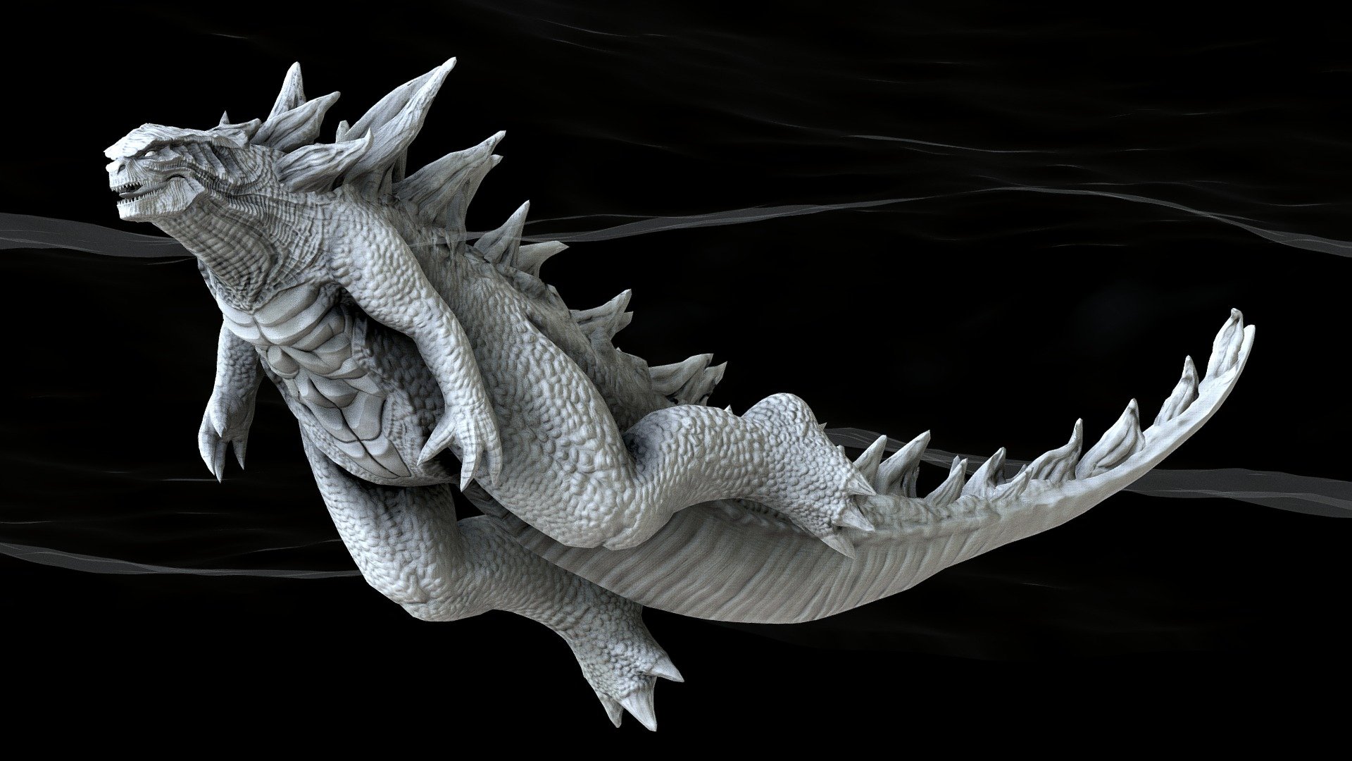 Godzilla - 3D model by Mike BlueG (@mikeblueg) [51c412e] - Sketchfab