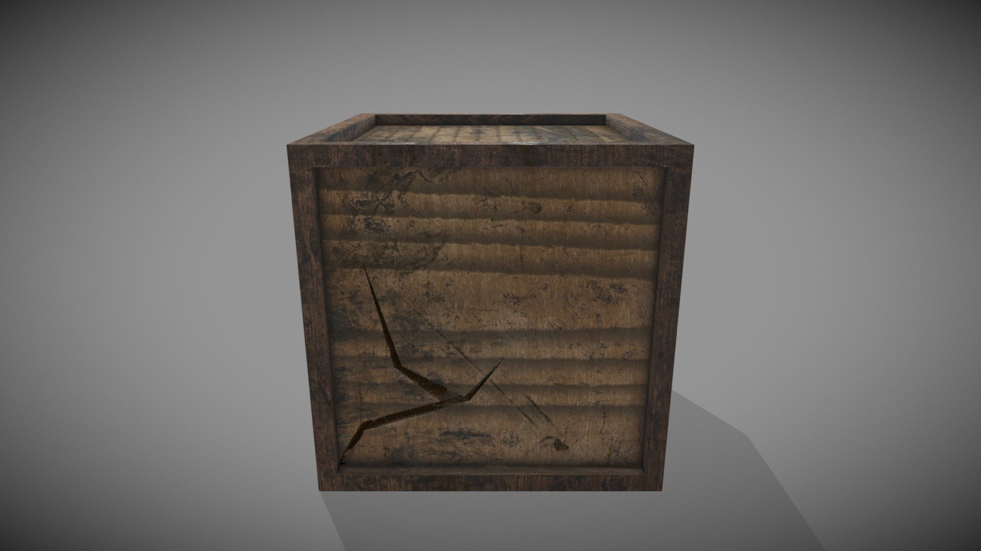 Destroyed Crate - 3D model by HarlWise [51c9be1] - Sketchfab