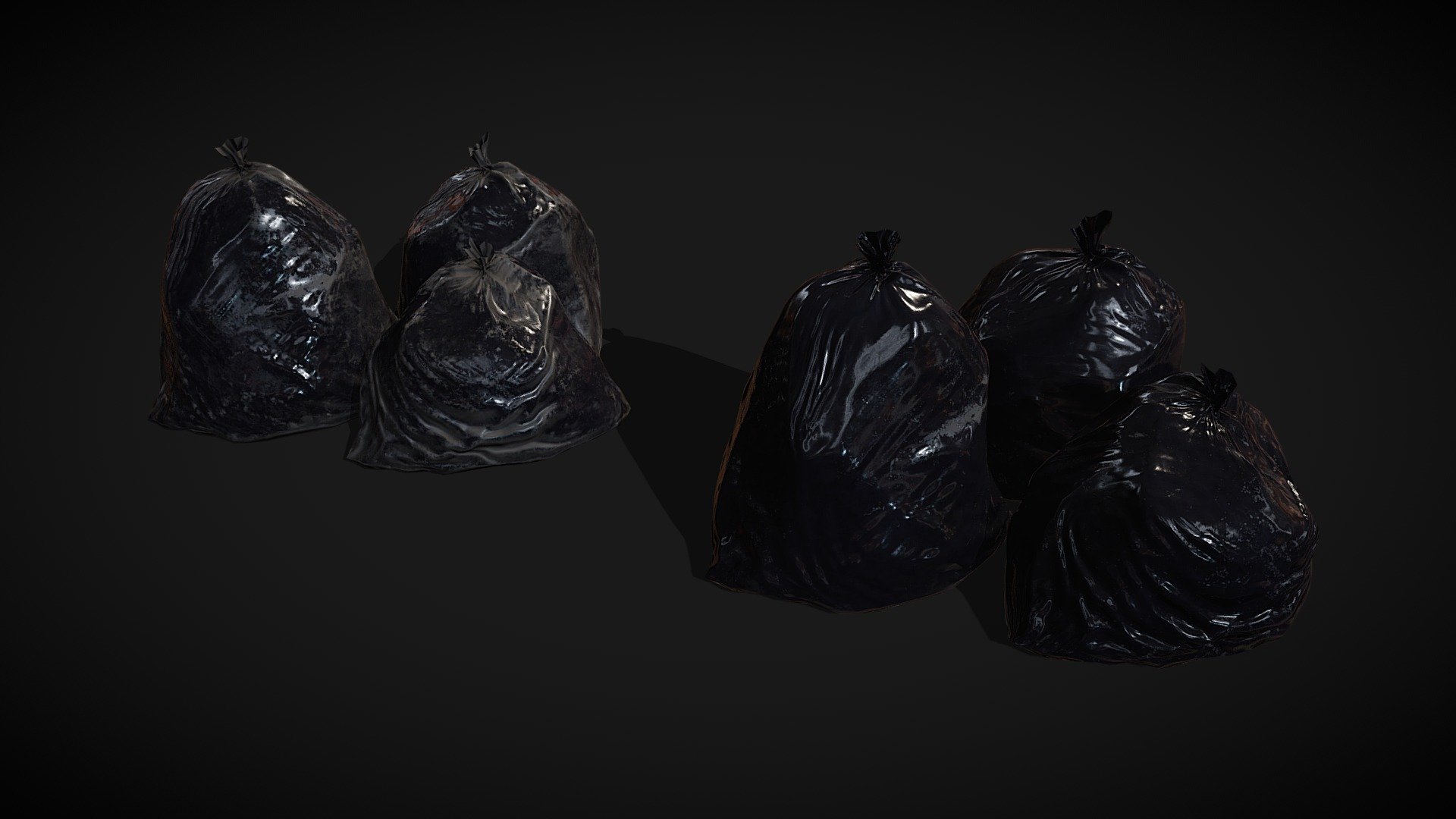 Low Poly | Plastic Garbage Bags - Download Free 3D model by Den1121 ...