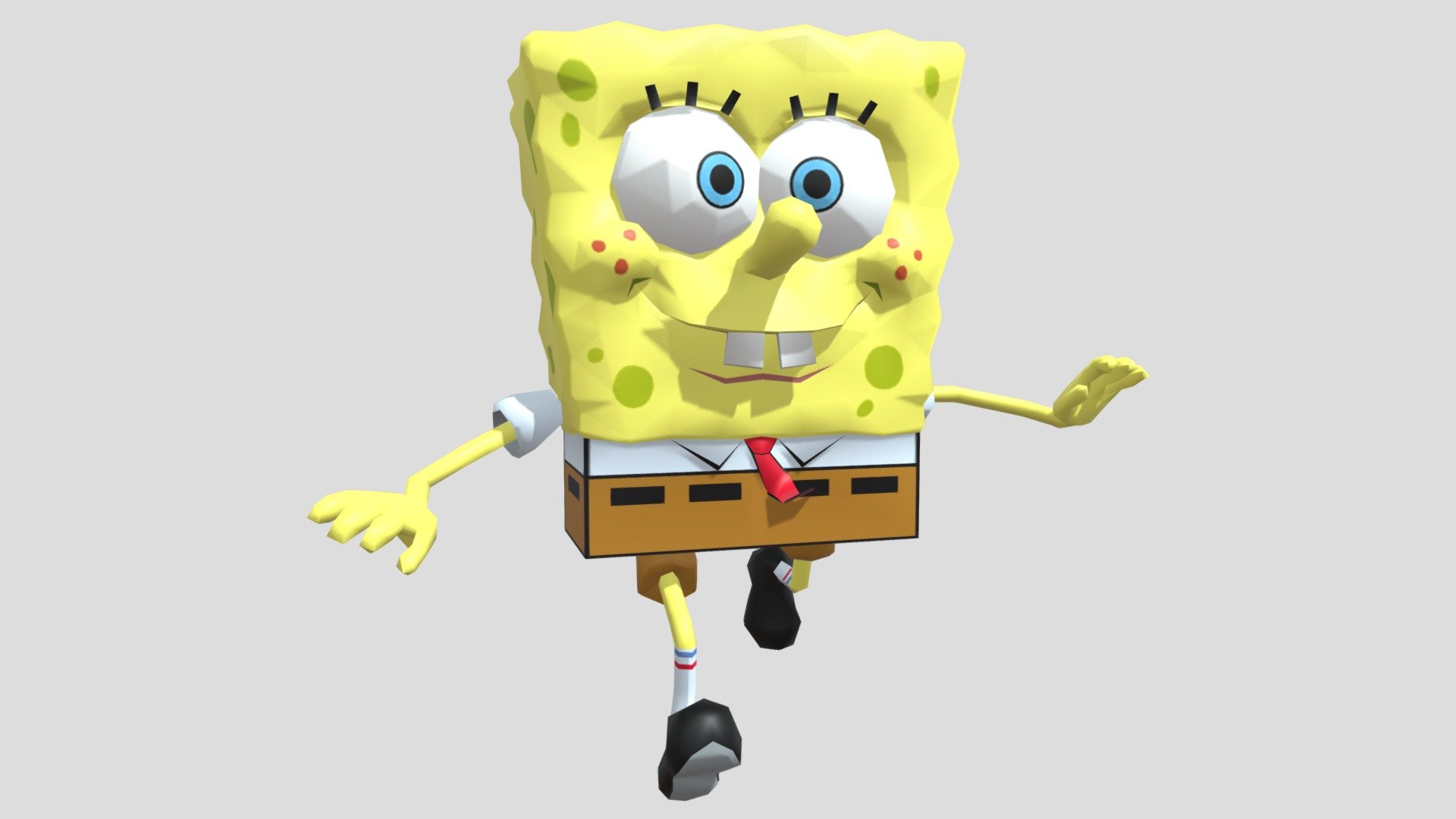 GameCube-SpongeBob Walk Animation RW2 - Download Free 3D model by SMF ...