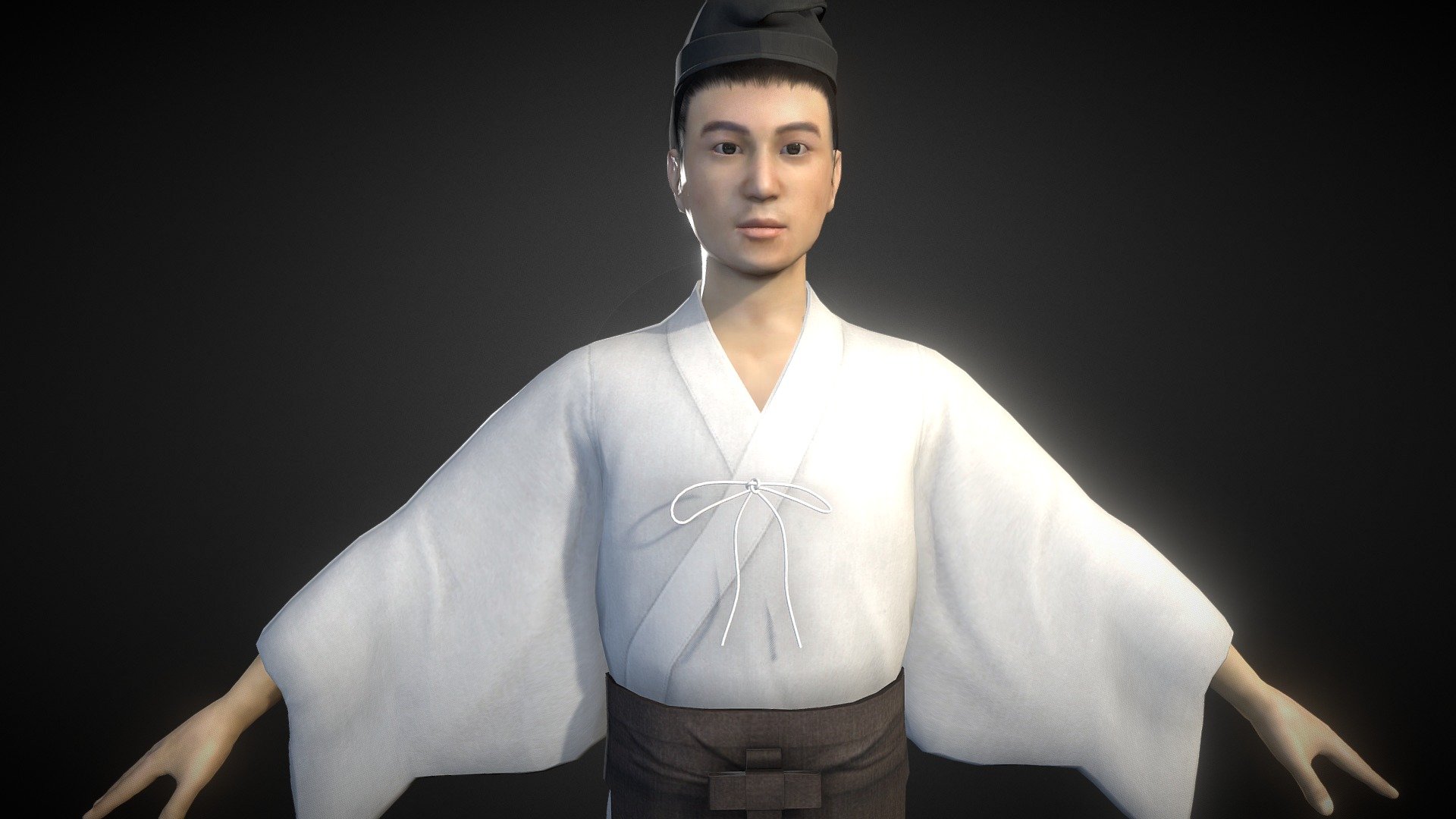 Ancient Japanese Civilian Man - Buy Royalty Free 3D model by animod ...