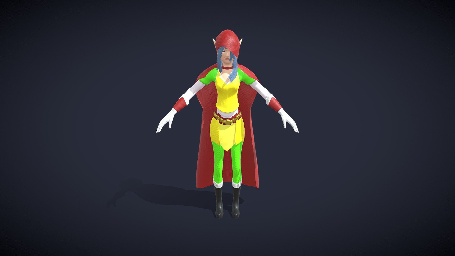 Elf Christmas- caracter - Download Free 3D model by D9C [51d060f ...