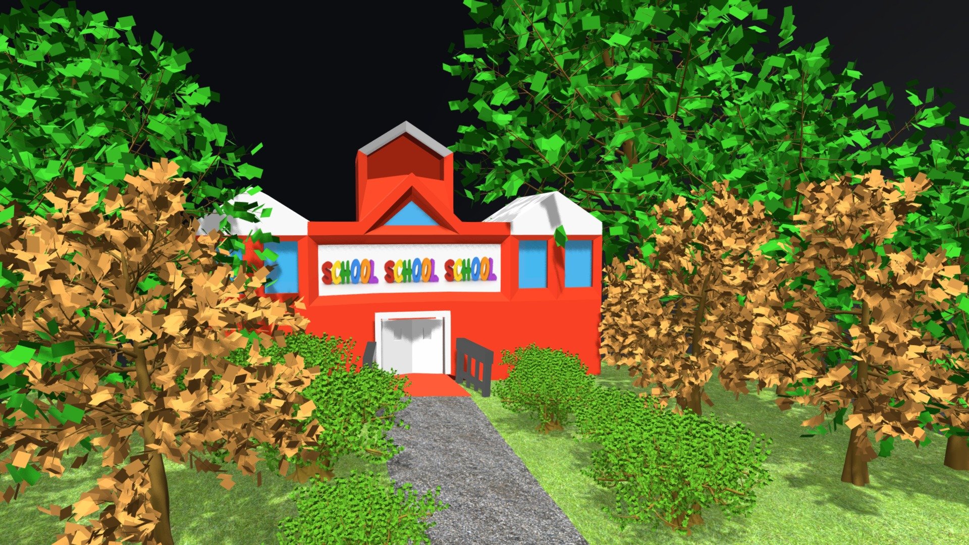 School for animation - Download Free 3D model by Fred Drabble ...