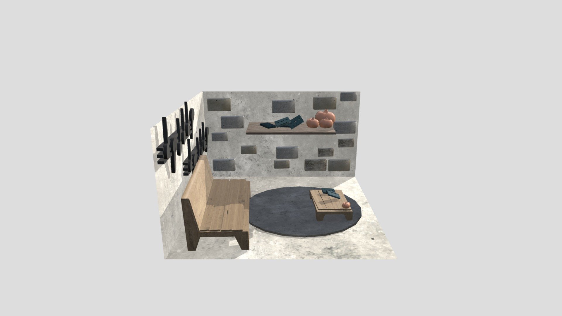 room animation test 2 - 3D model by courtneyburns [51d197a] - Sketchfab