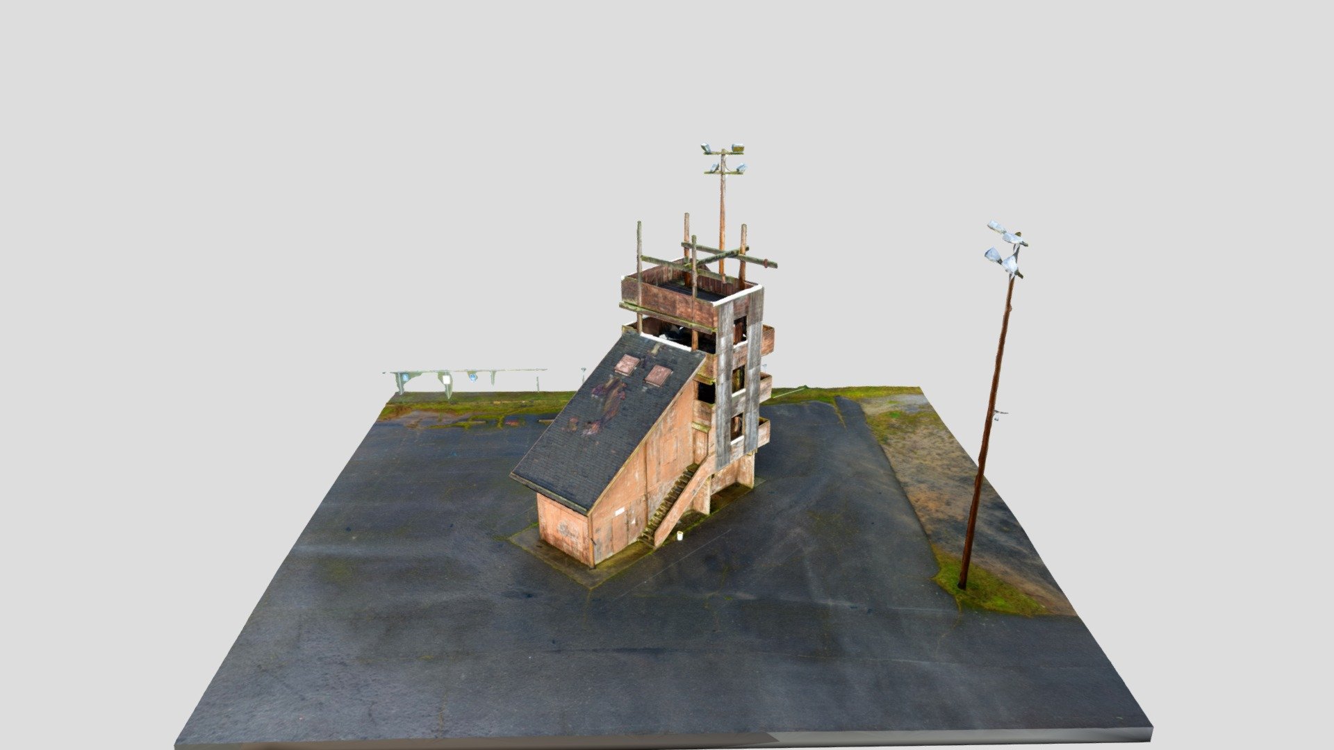 SWOCC Fire Tower - 3D model by willisaerialimagery [51d8ae3] - Sketchfab