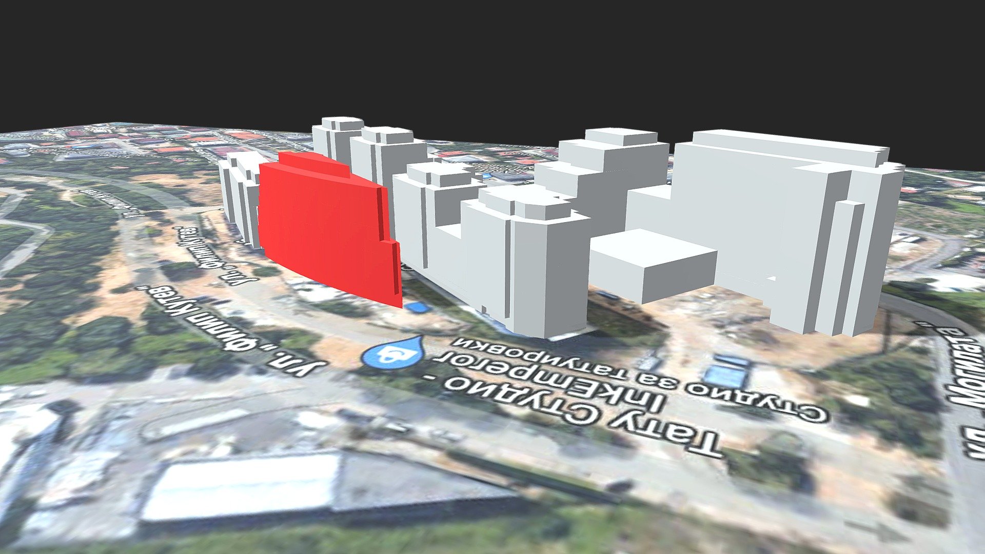 Reina Sofia Buildings - 3D model by Vitosha_Map [51defbc] - Sketchfab