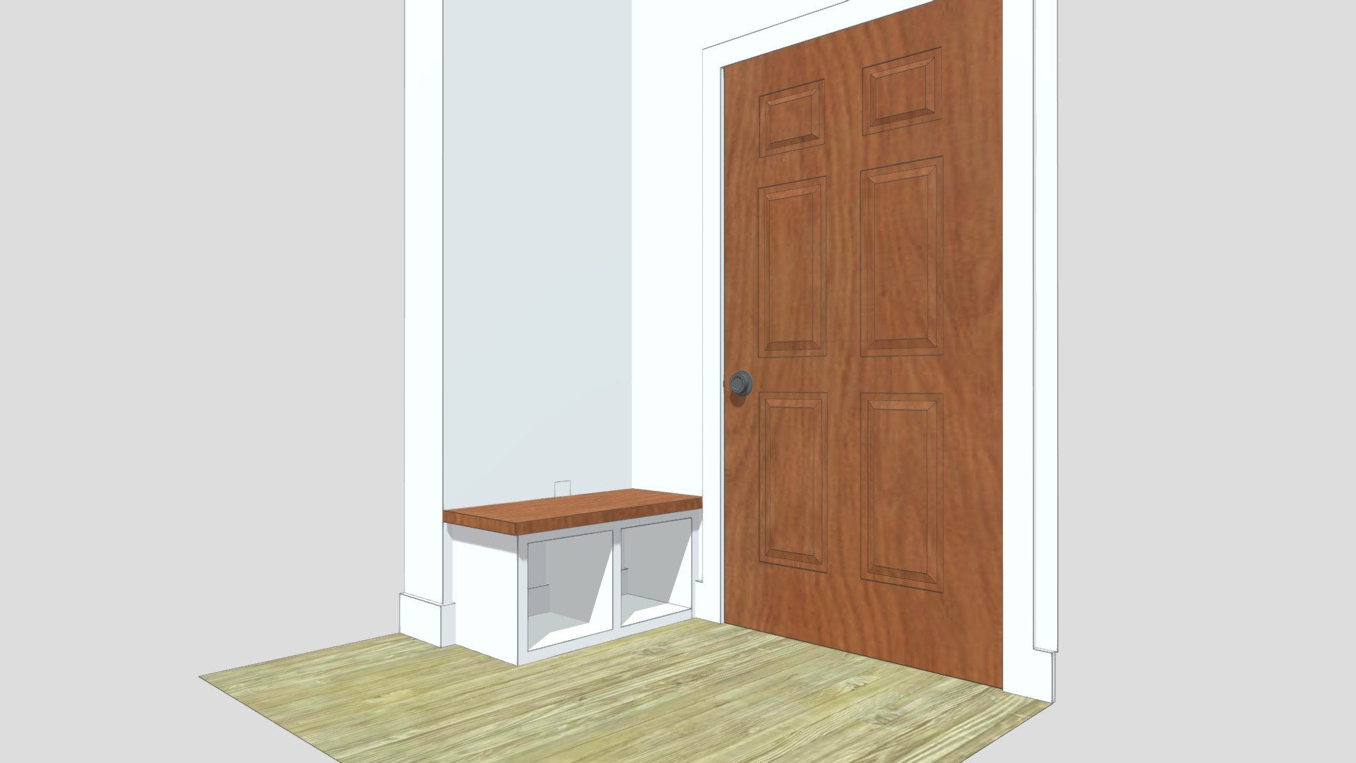 Entryway bench v1 - Download Free 3D model by Faith Teel (@faithteel ...