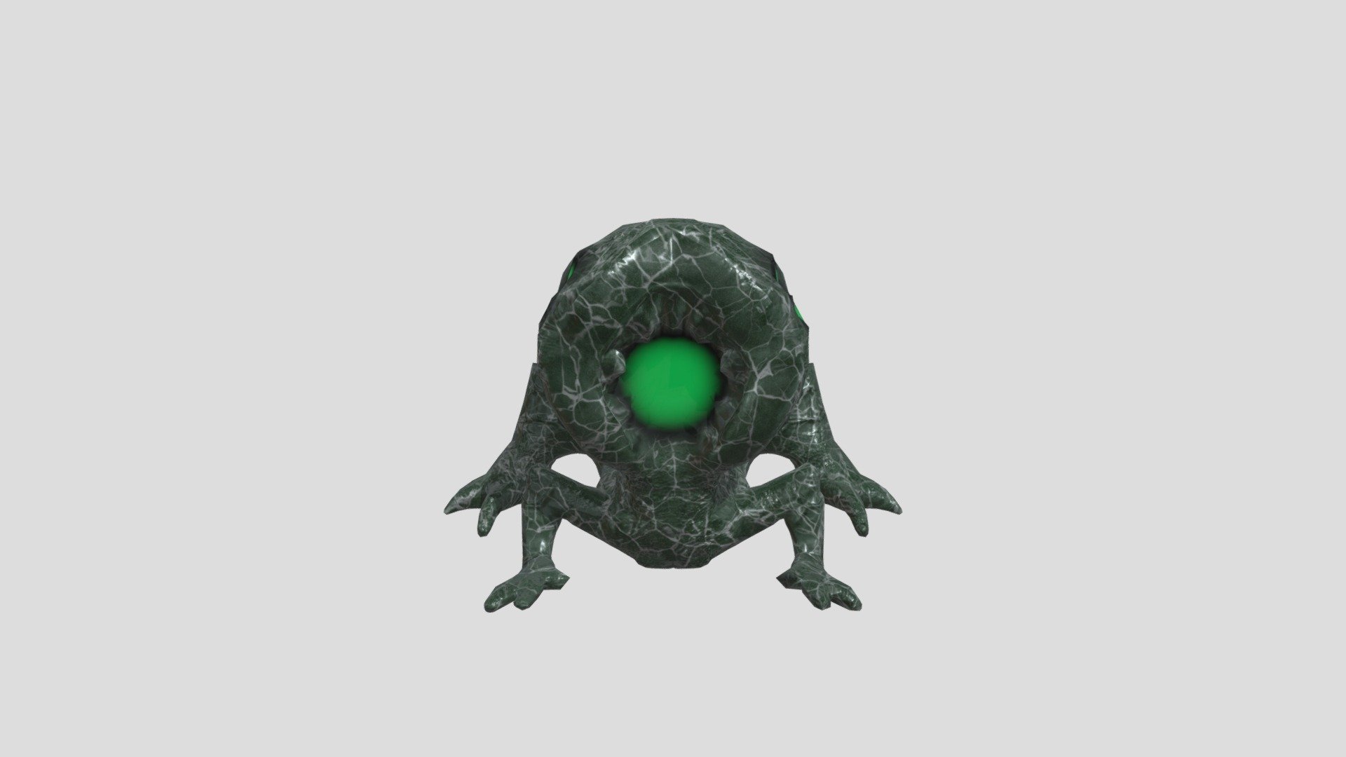 Frog Alien Estatue - 3D model by FerranMillan [51e0771] - Sketchfab