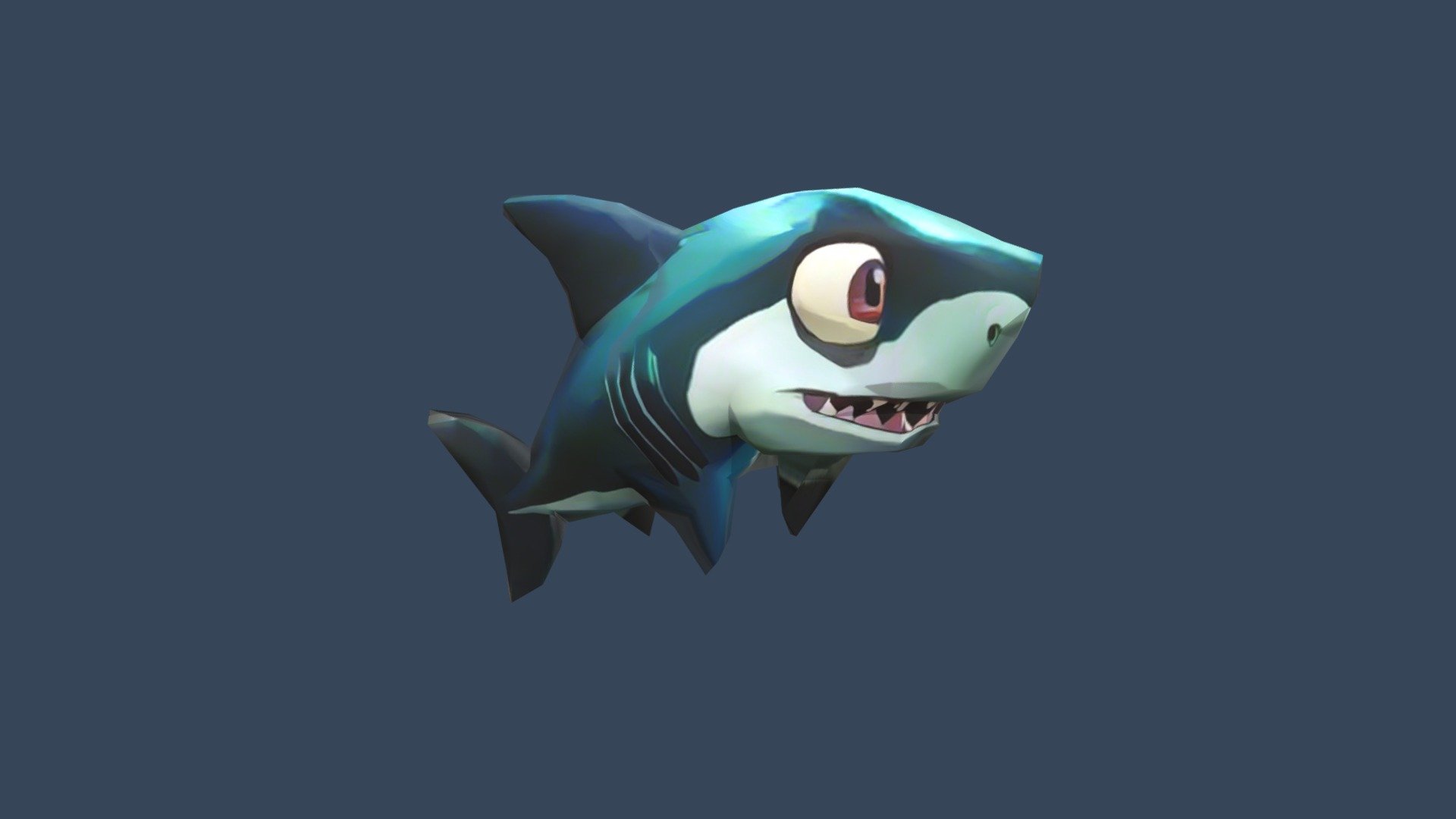 Toony shark - 3D model by H4b (@poly.gon) [51e1296] - Sketchfab