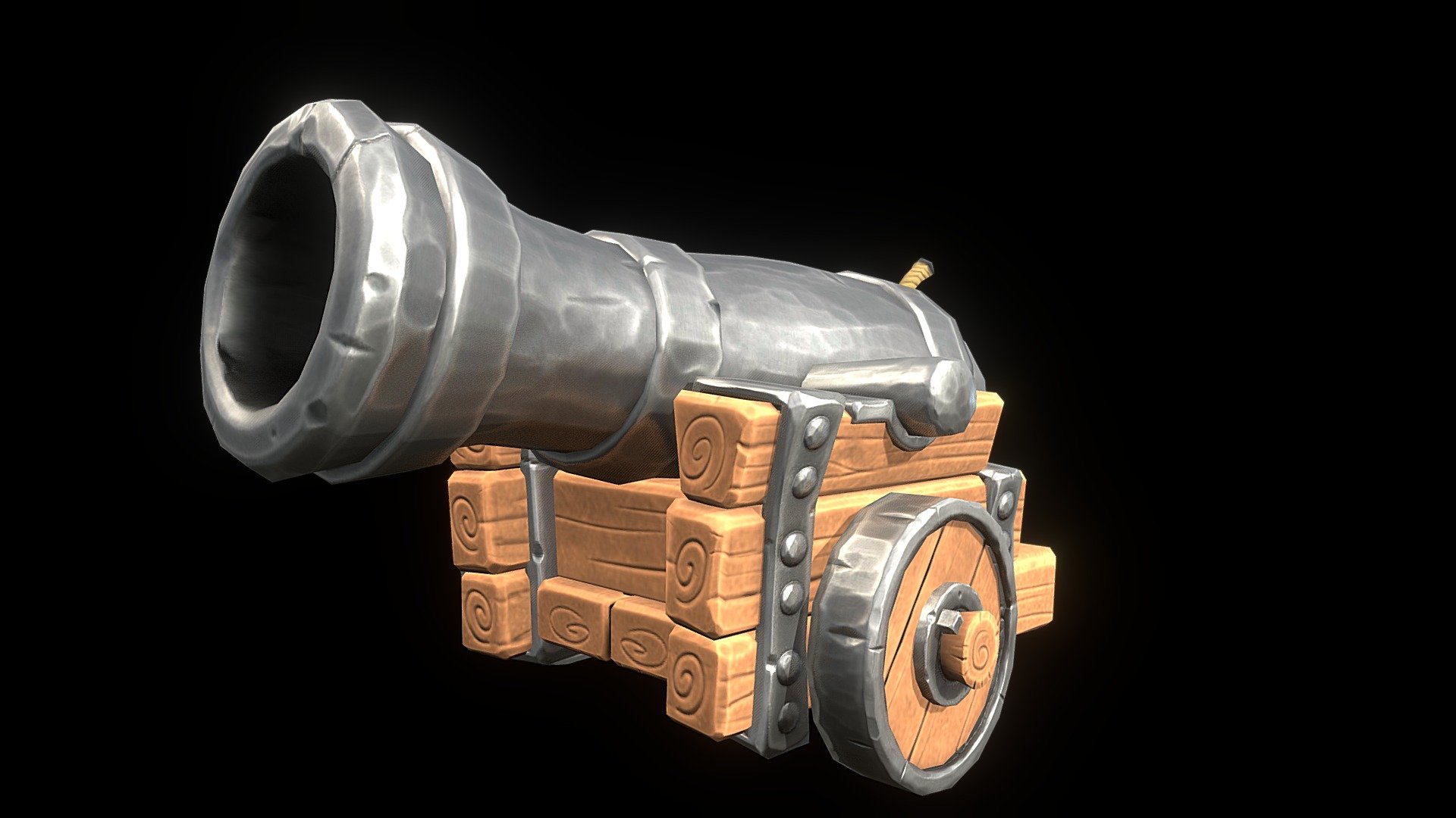 StylizedCannon - 3D model by hannuKoo [51e370b] - Sketchfab