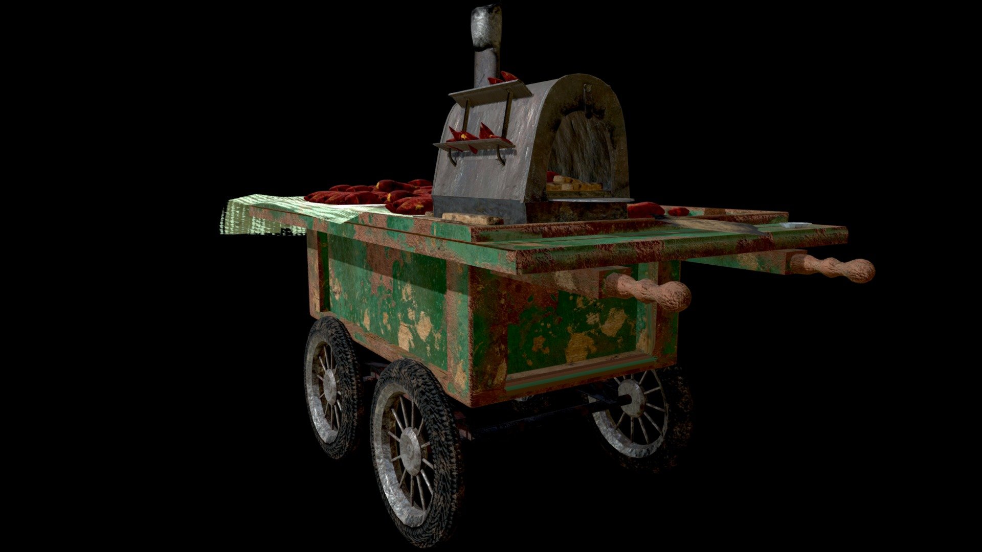 Potato cart - 3D model by sara El-sisi (@saraelsisi306) [51e3cb9 ...