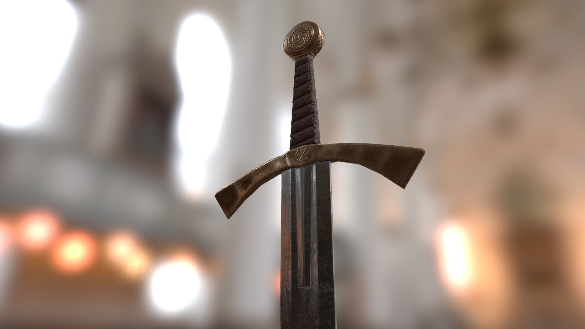 Szczerbiec Low Poly Polish Coronation Sword - Download Free 3D model by ...