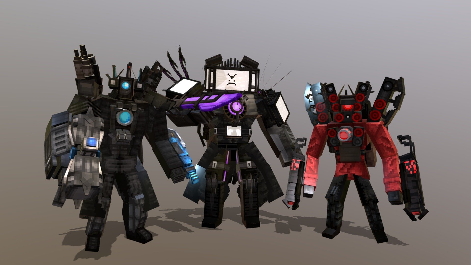 Titan Trio - 3D model by Gojidraw (@gojidraw401) [51e82d3] - Sketchfab