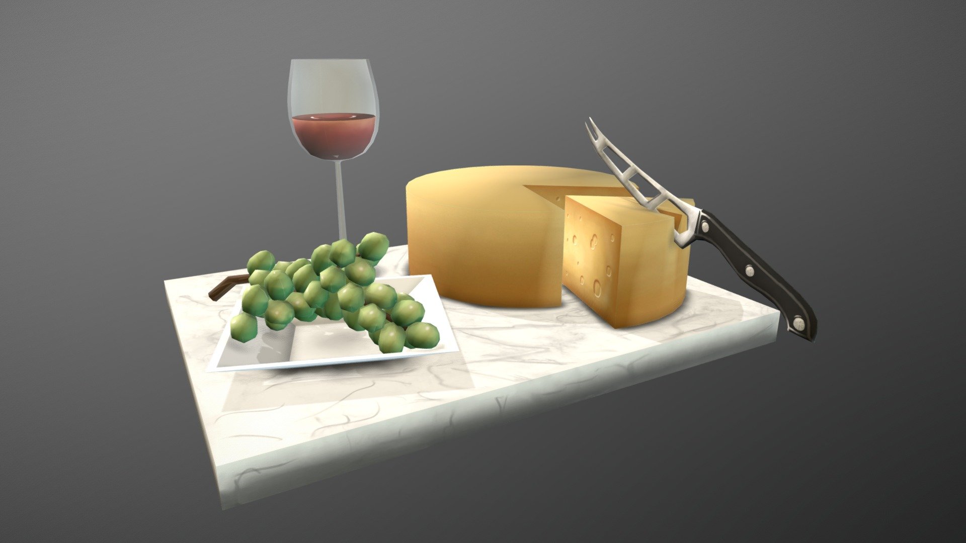 Fancy Snack - 3D model by blackquill [51e839f] - Sketchfab