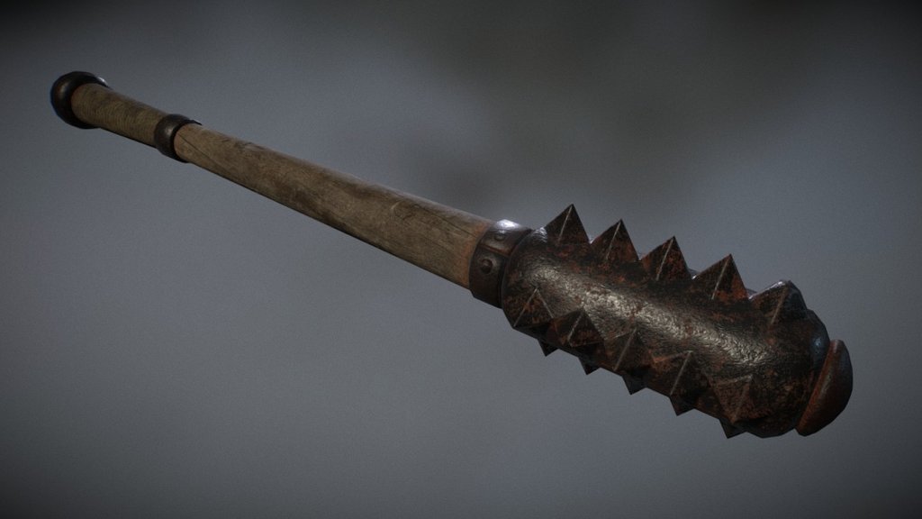 Old rusted mace - 3D model by Anthony.Kiselev [51e8818] - Sketchfab