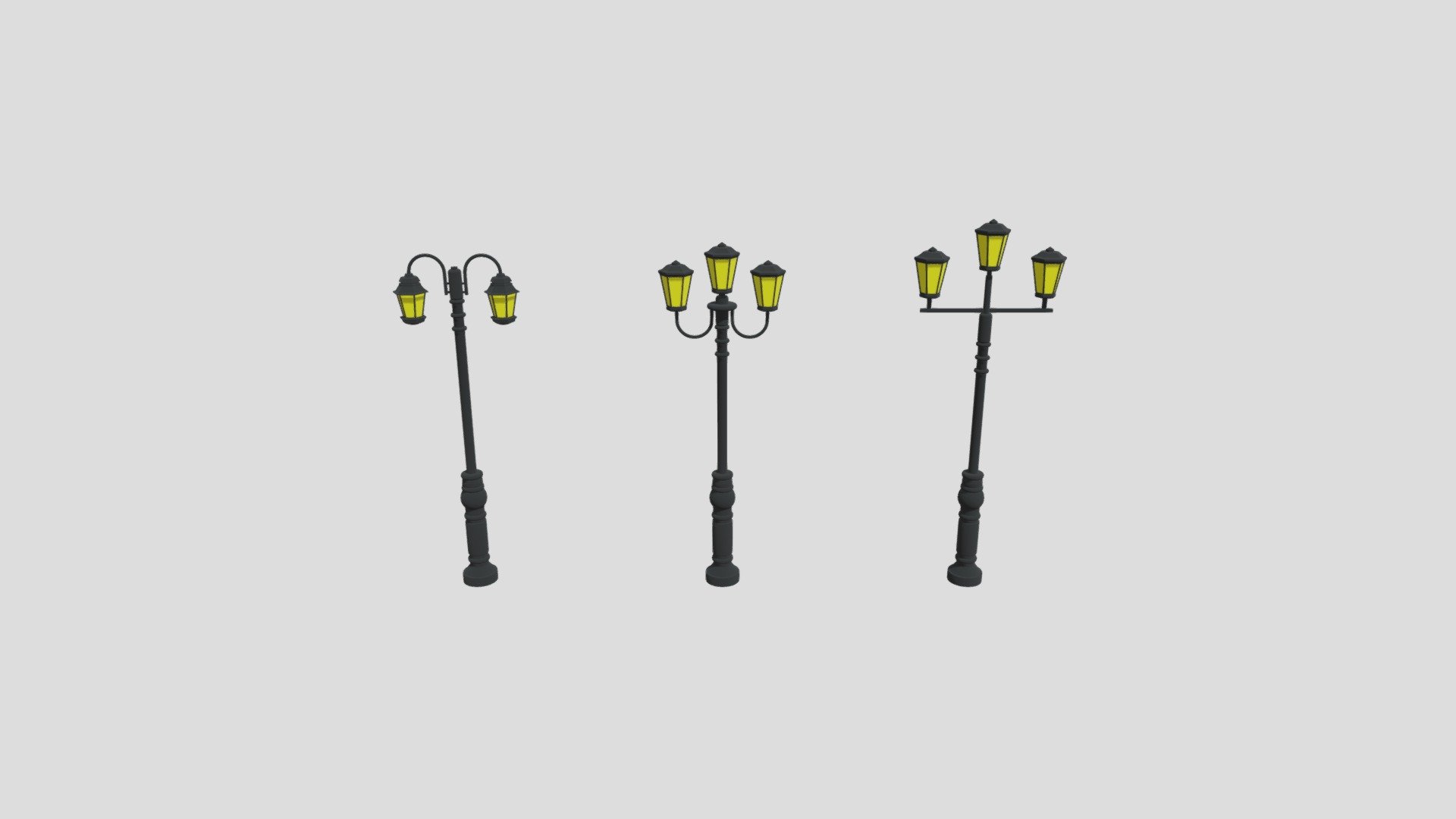 Cartoon Street Lights - Buy Royalty Free 3D model by Philip Storm ...