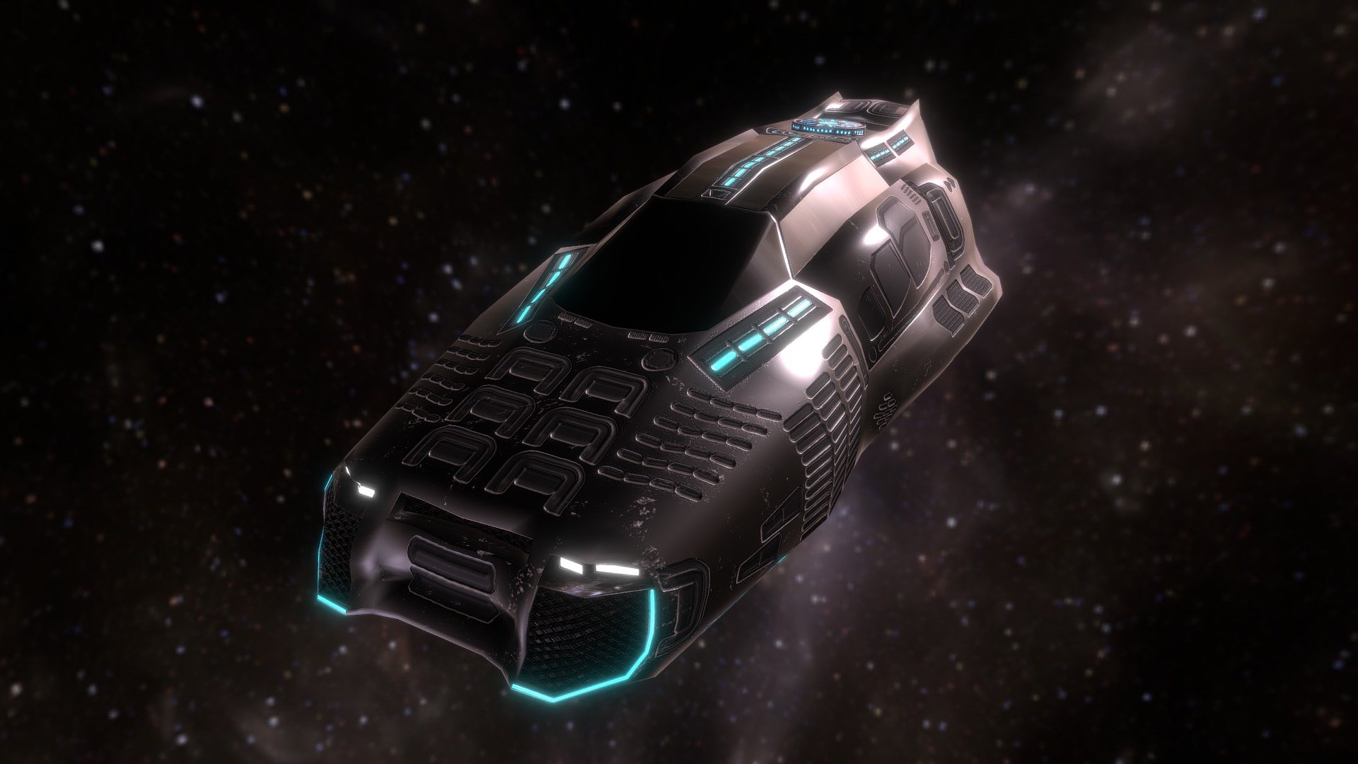 [Vehicle] Sci-Fi Vehicle #1 (Low Poly) - 3D model by DamageK [51ee033 ...