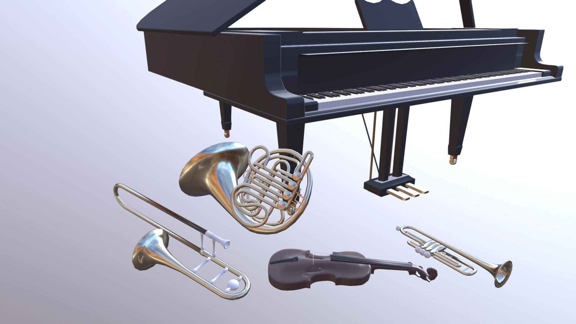 Instruments pack - 3D model by Zak.Nelson [51eeb44] - Sketchfab