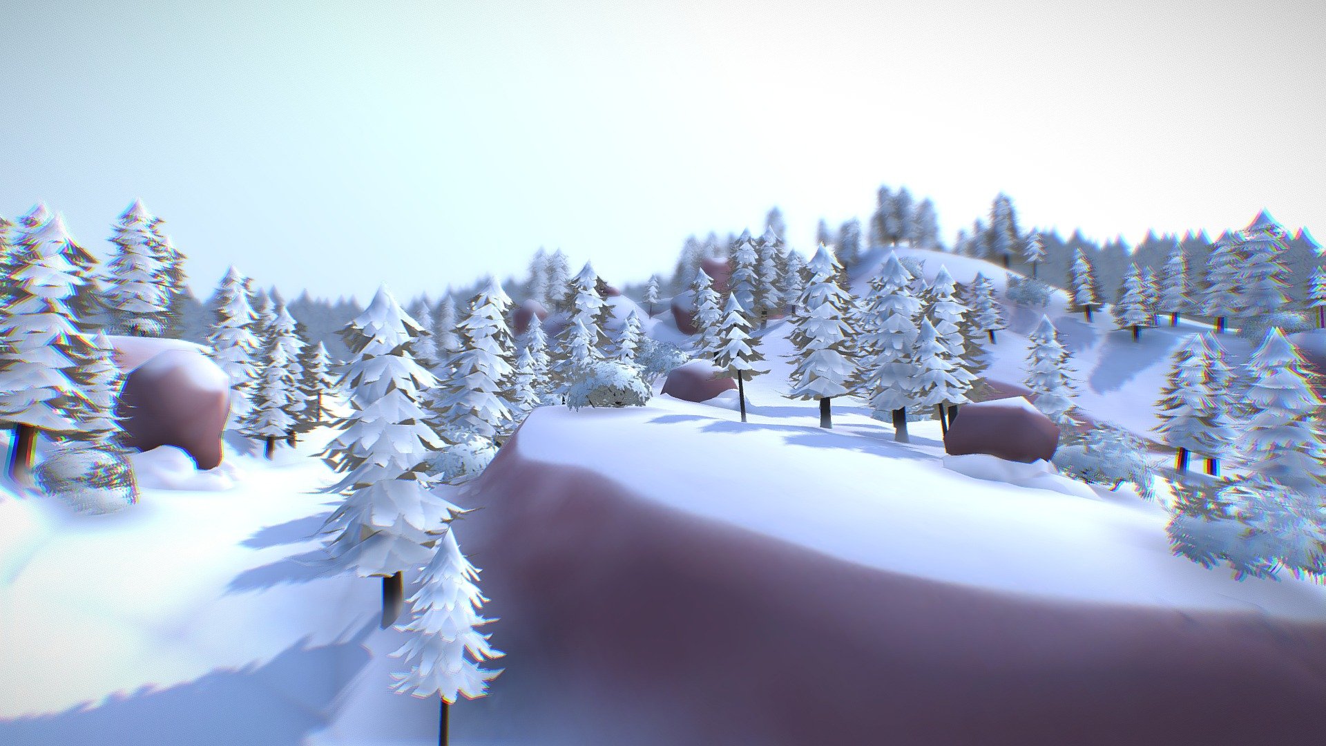 Winter Forest - 3D model by P3POLYGON (@p3poly) [51f2dee] - Sketchfab