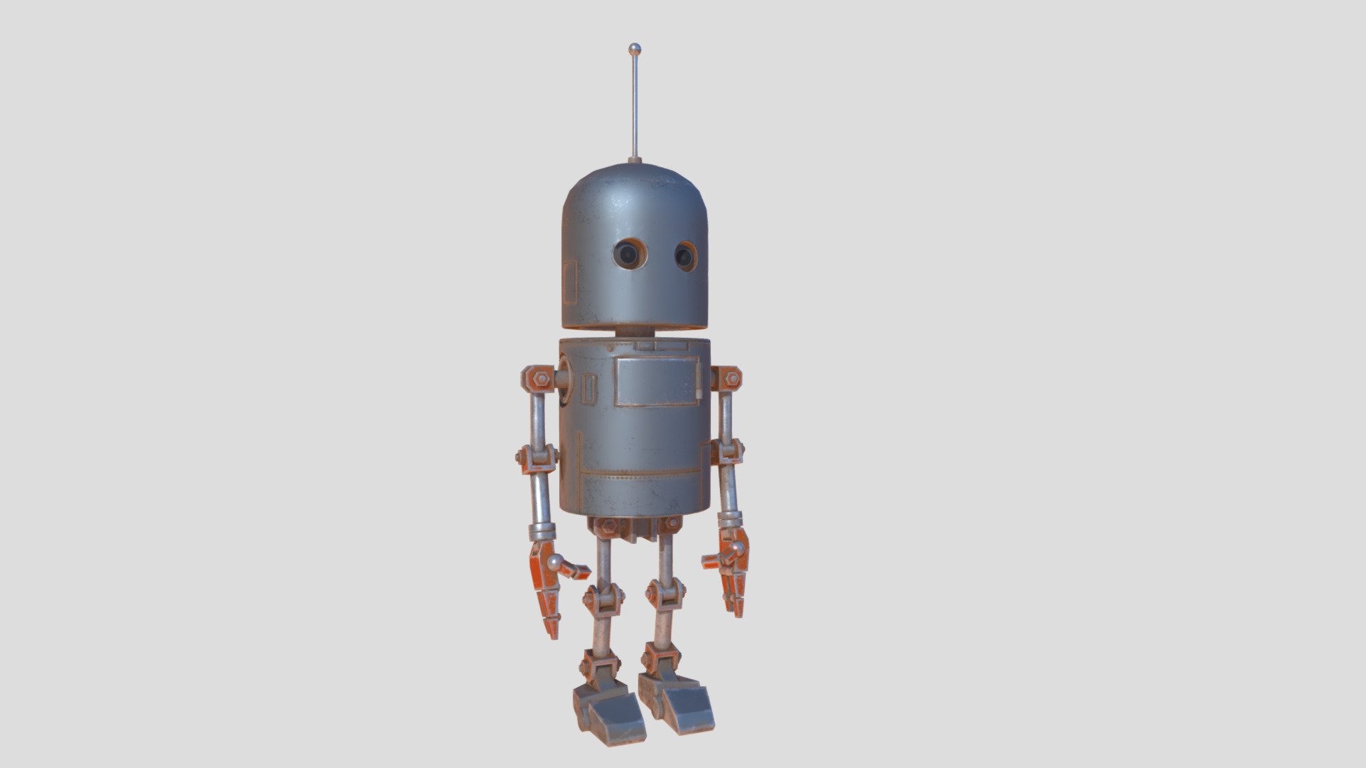Cartoon robot - 3D model by k.tyumencev [51f3a36] - Sketchfab