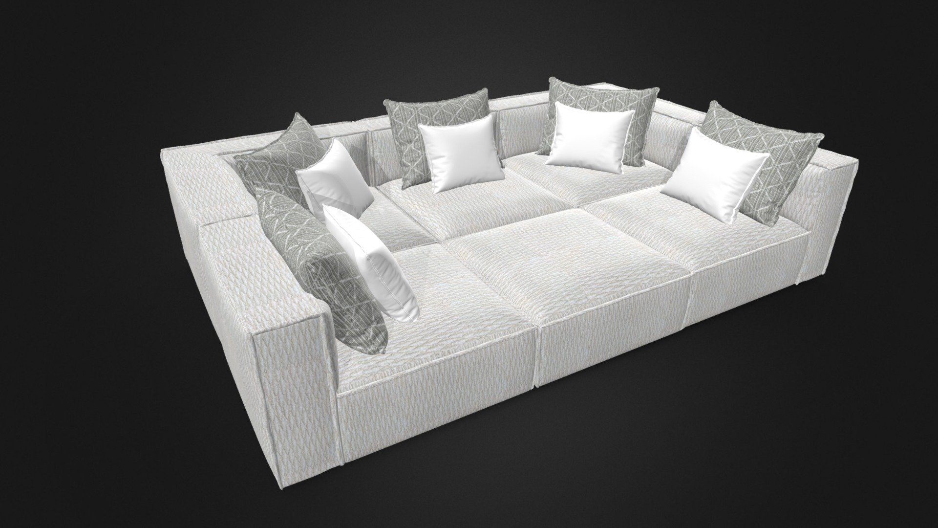 Module Sofa - 3D model by Minsosourcing [51f4c8b] - Sketchfab