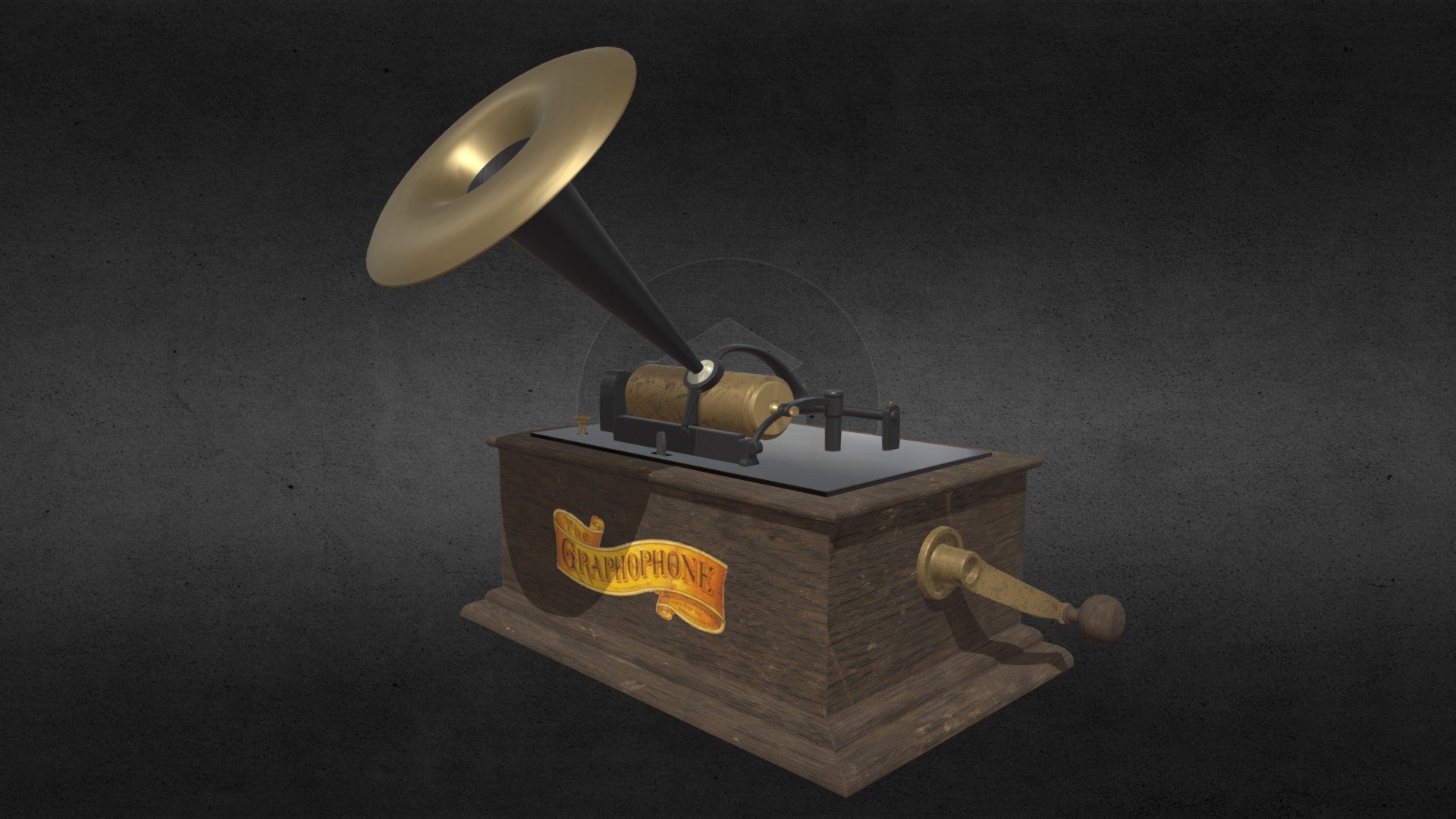 Graphophone - 3D model by Va_necia [51f5bb4] - Sketchfab