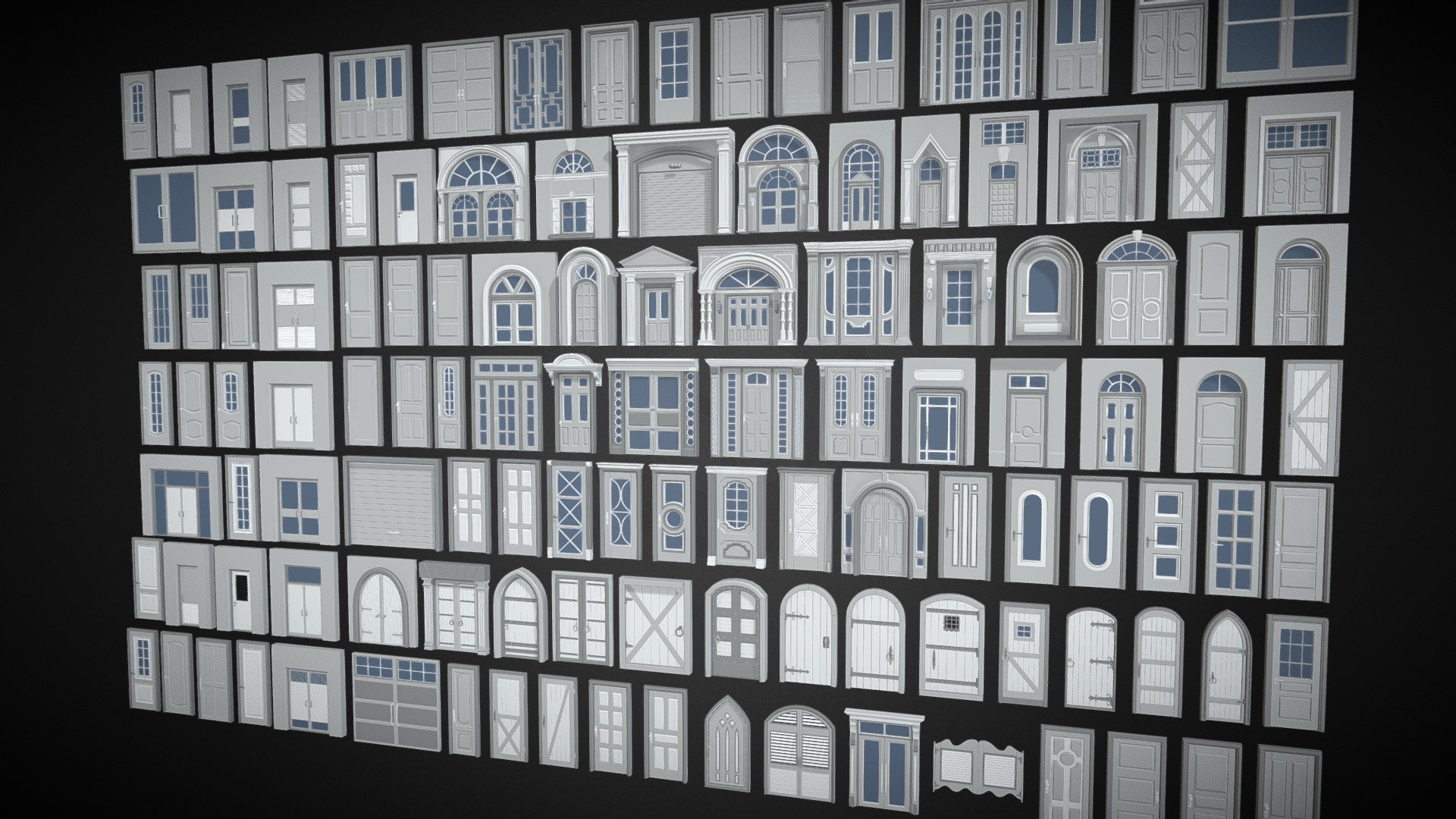 Doors Collection - 120 pieces - 3D model by 3d.armzep [51f6c28] - Sketchfab